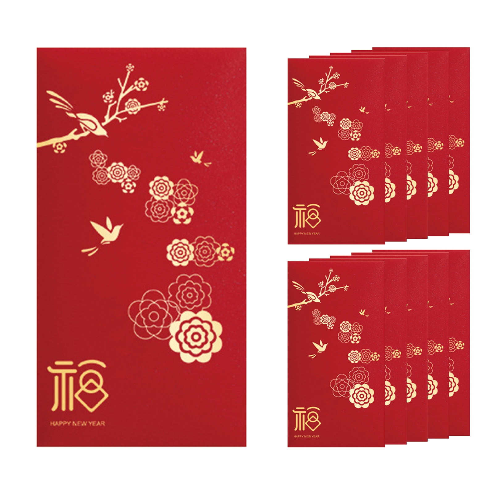 COM1950s 10Pcs Red Chinese New Year Snake Red Envelope Pocket Cute ...