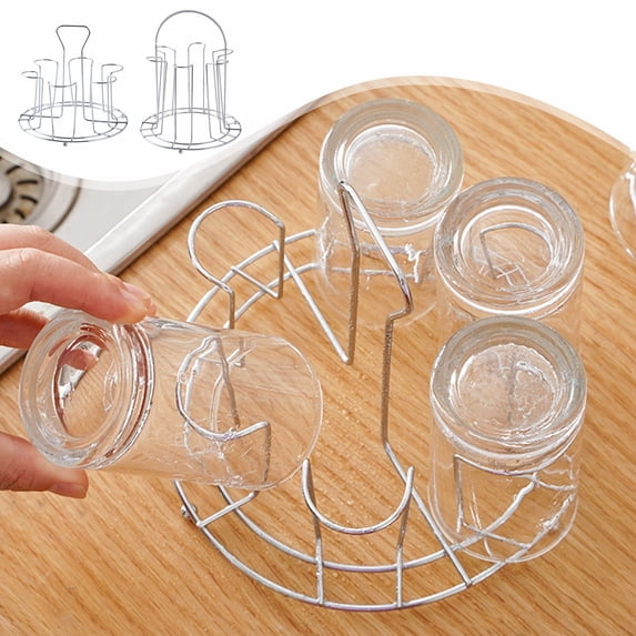 COM1950s 18/8 Commercial-Grade Stainless Steel Cup Drying Rack ...