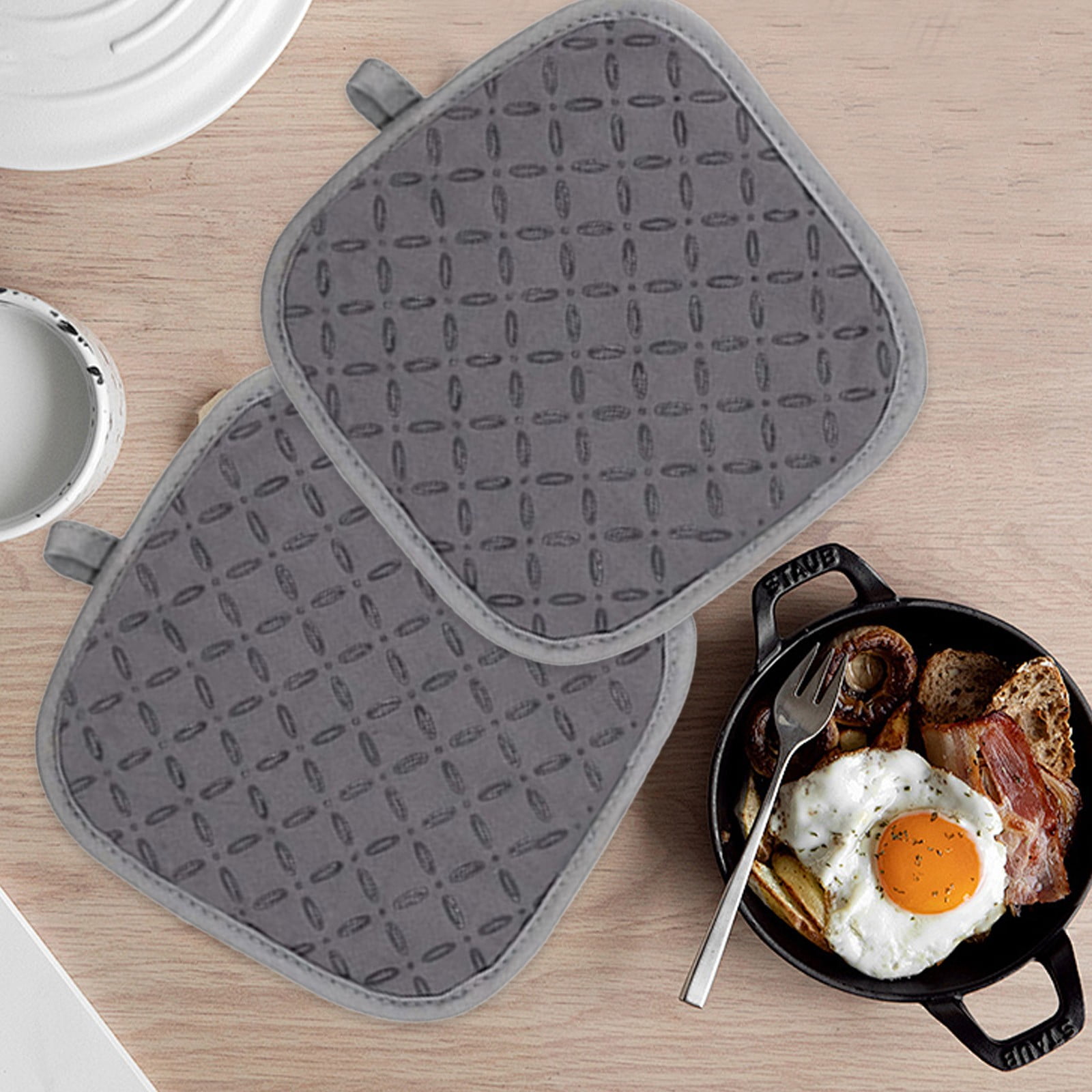COM1950s 2 Pack Pot Holders for Kitchen -Trivets for Hot Dishes Two ...