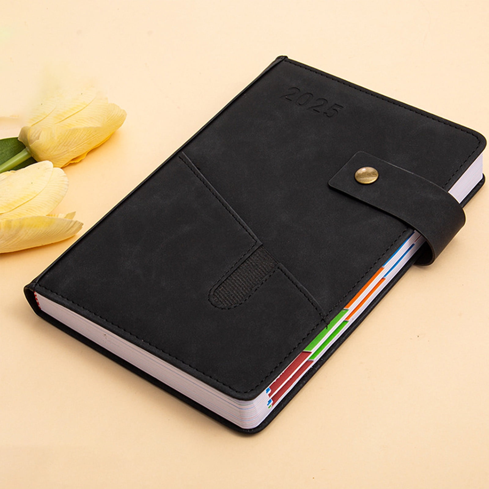 COM1950s 2025 Planner,Lined Leather Journal Notebook for Men Women,5.7 ...