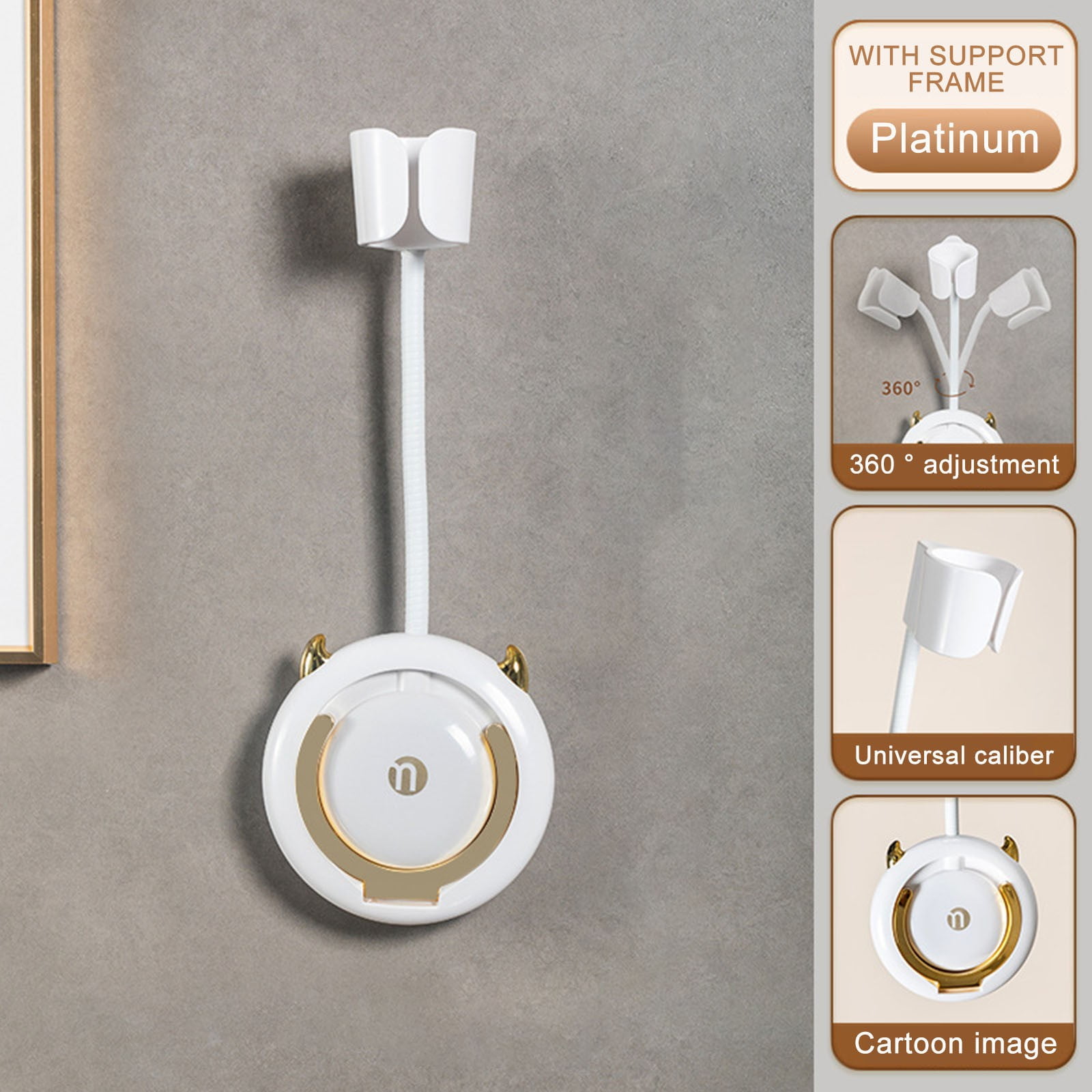 COM1950s 360° Adjustable Hands Free Hair Dryer Holder,Blow Dryer Holder ...