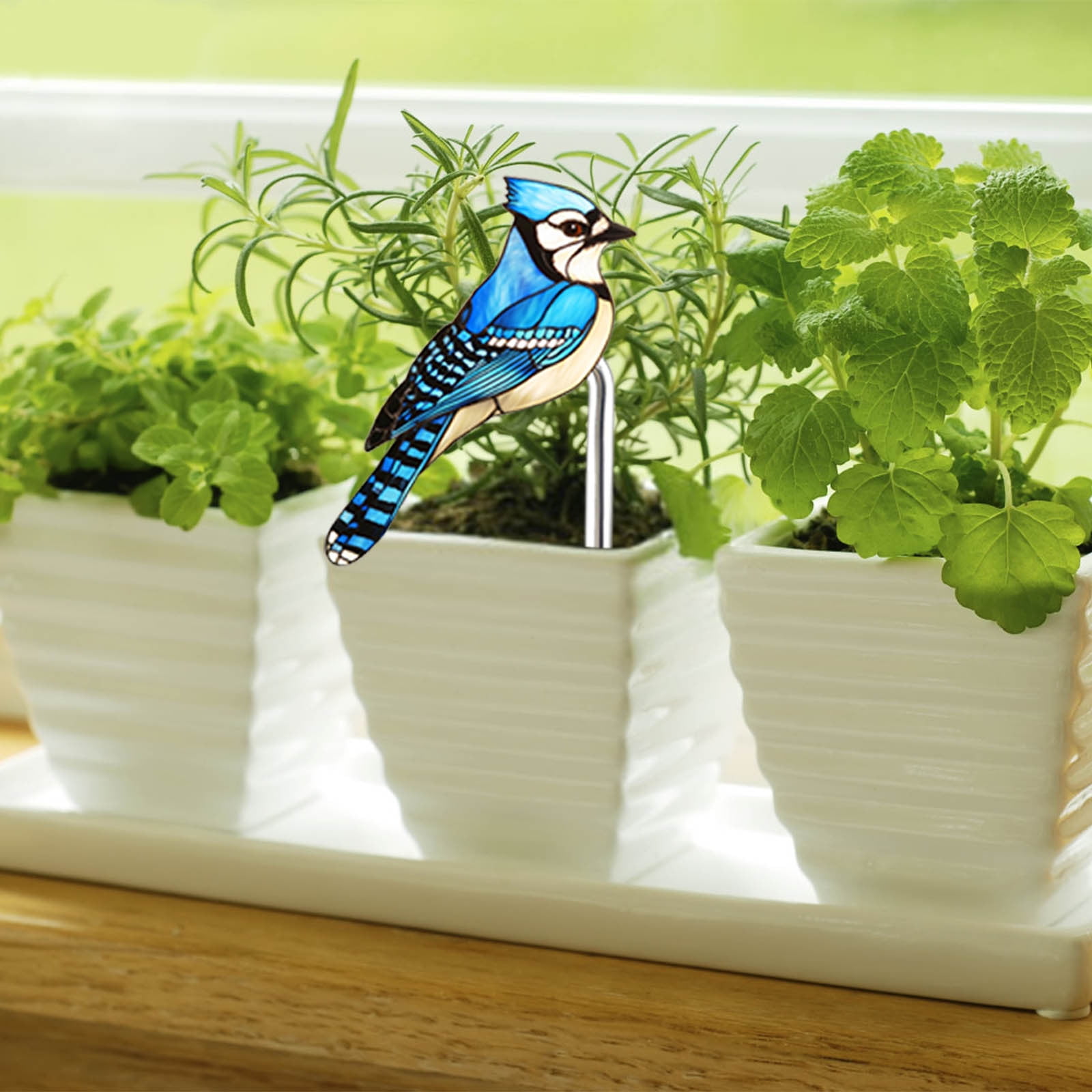 COM1950s Acrylic Planter,Bird Shaped Tabletop Decor for Plants and ...