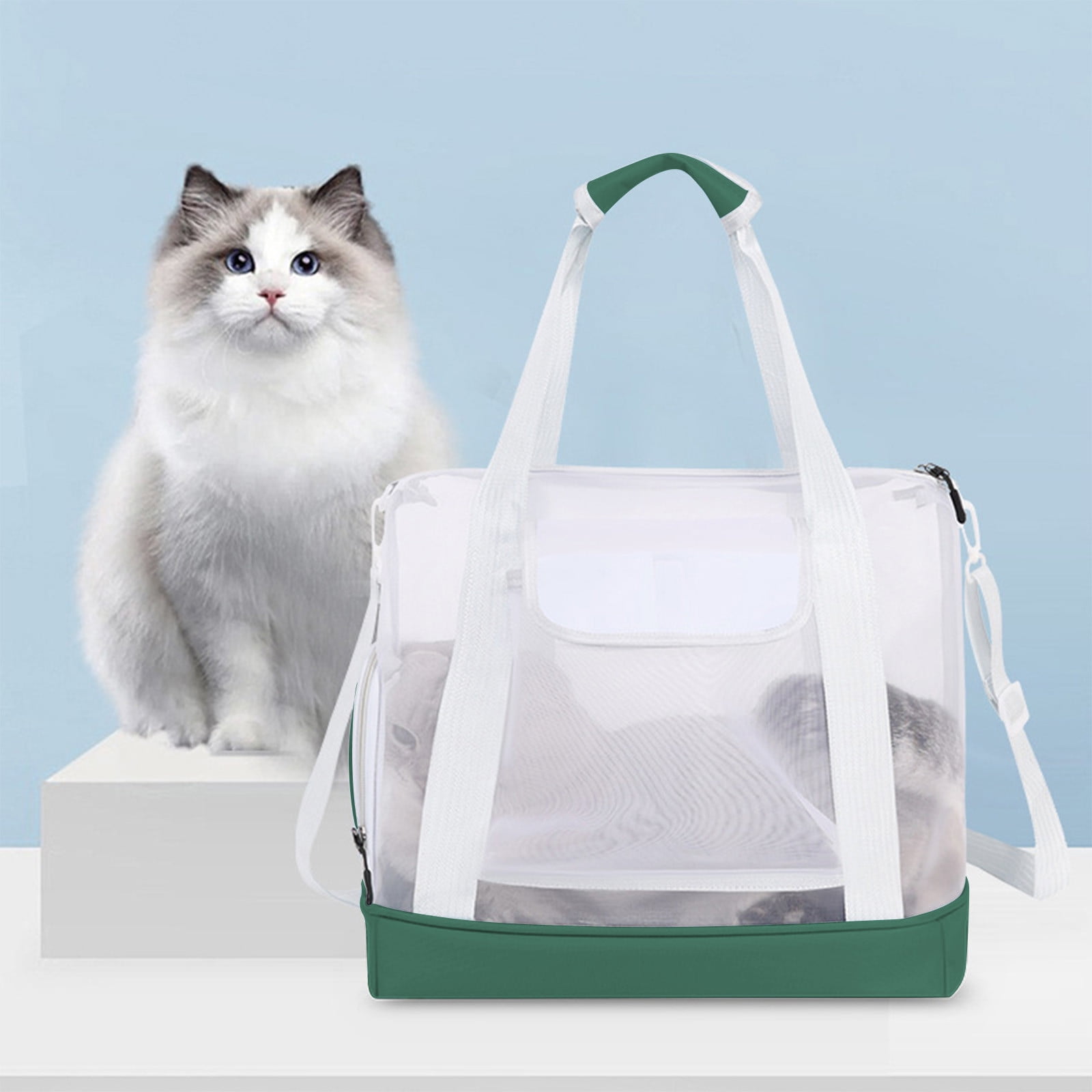 COM1950s Airline Approved Pet Carrier,Foldable 1.96In Thin Travel Bag ...