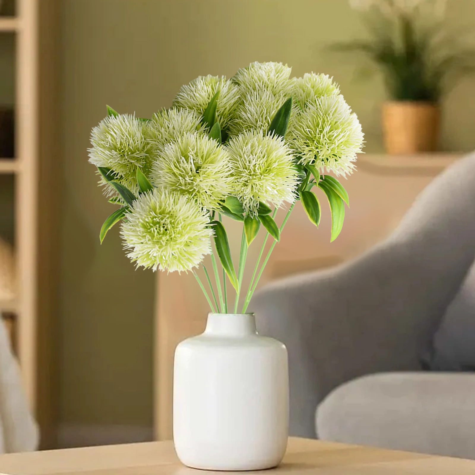 COM1950s Artificial Dandelions,10 Pack Realistic Fake Dandelion Decor ...