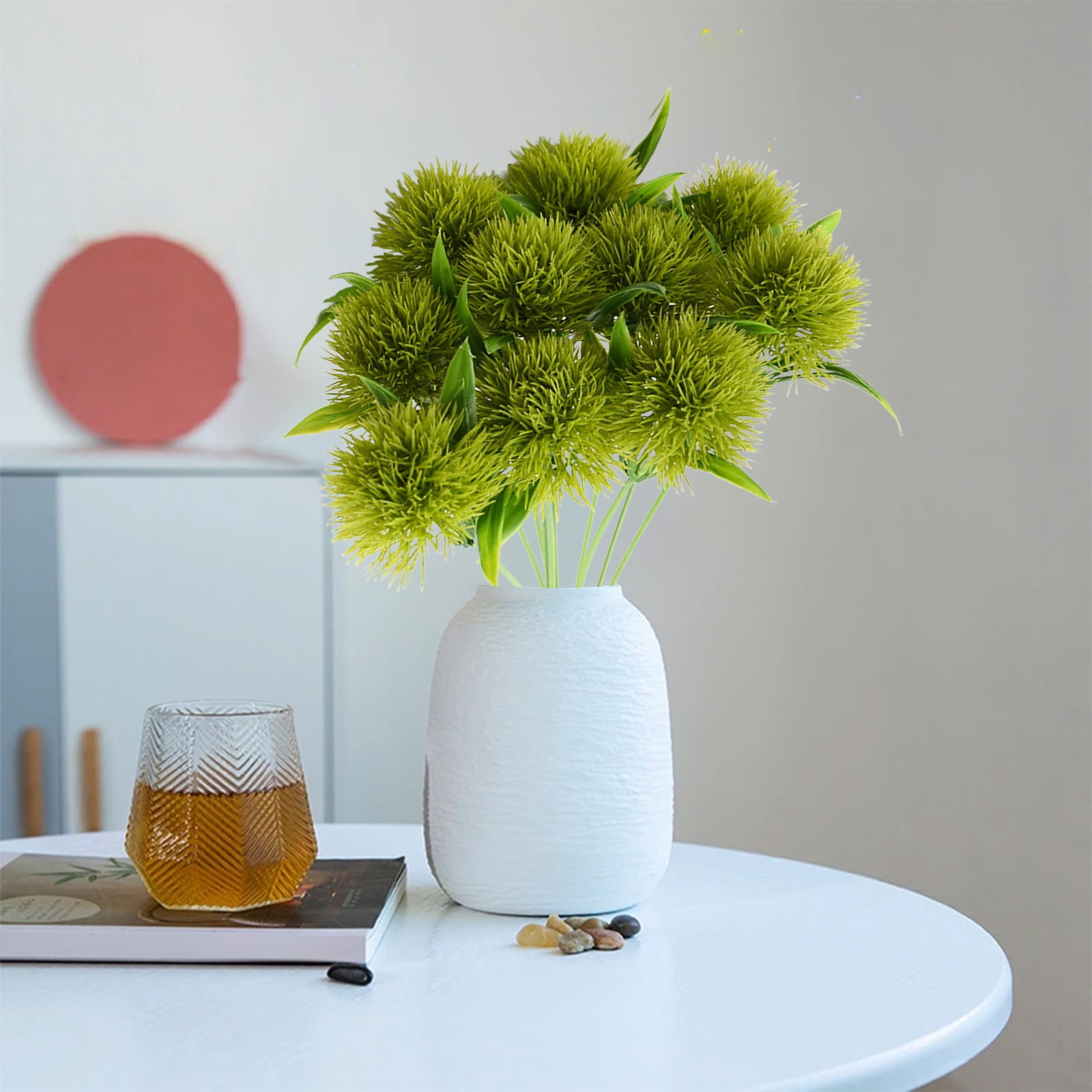 COM1950s Artificial Dandelions,10 Pack Realistic Fake Dandelion Decor ...