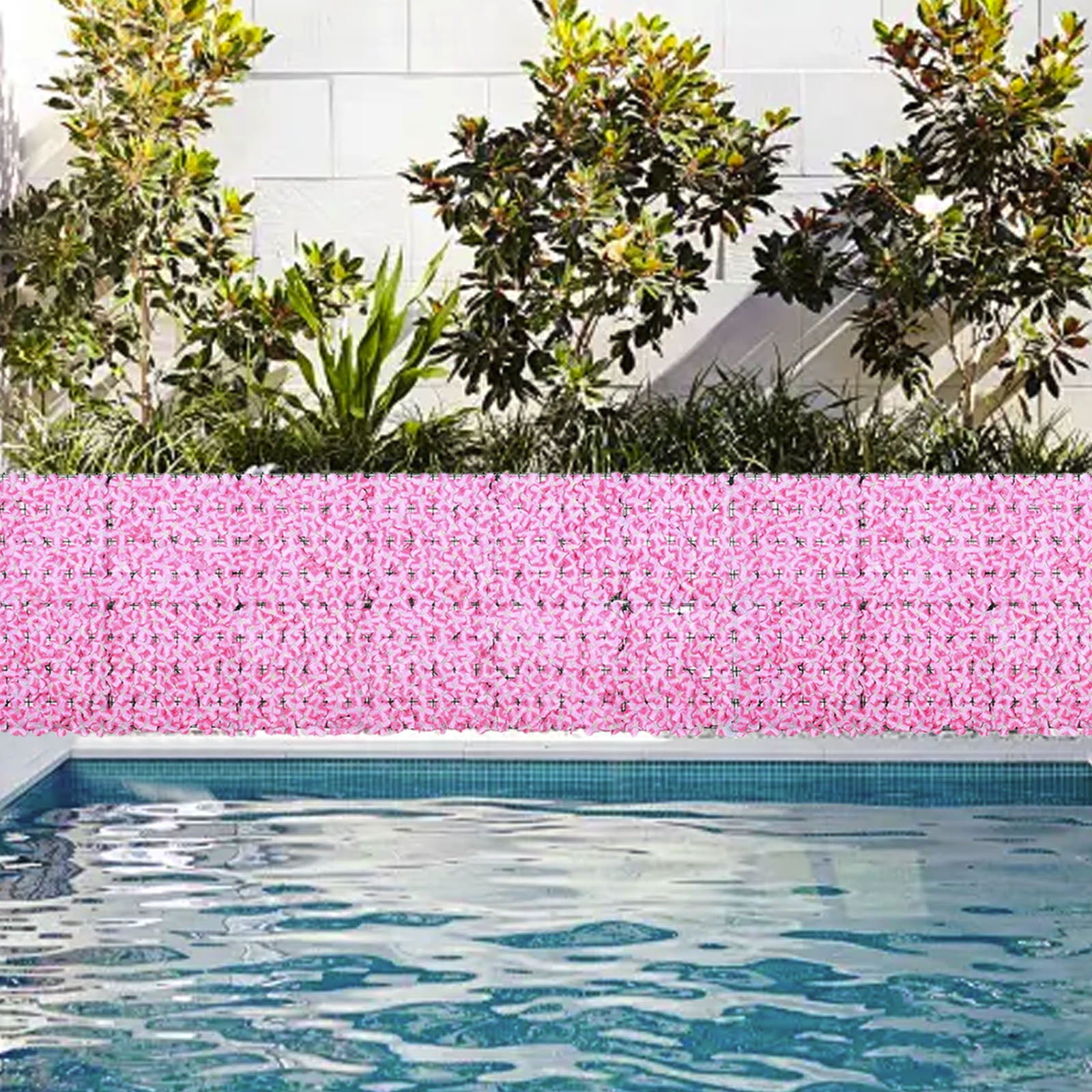 COM1950s Artificial Flower Fence,Outdoor Privacy Screen Ivy Trellis ...