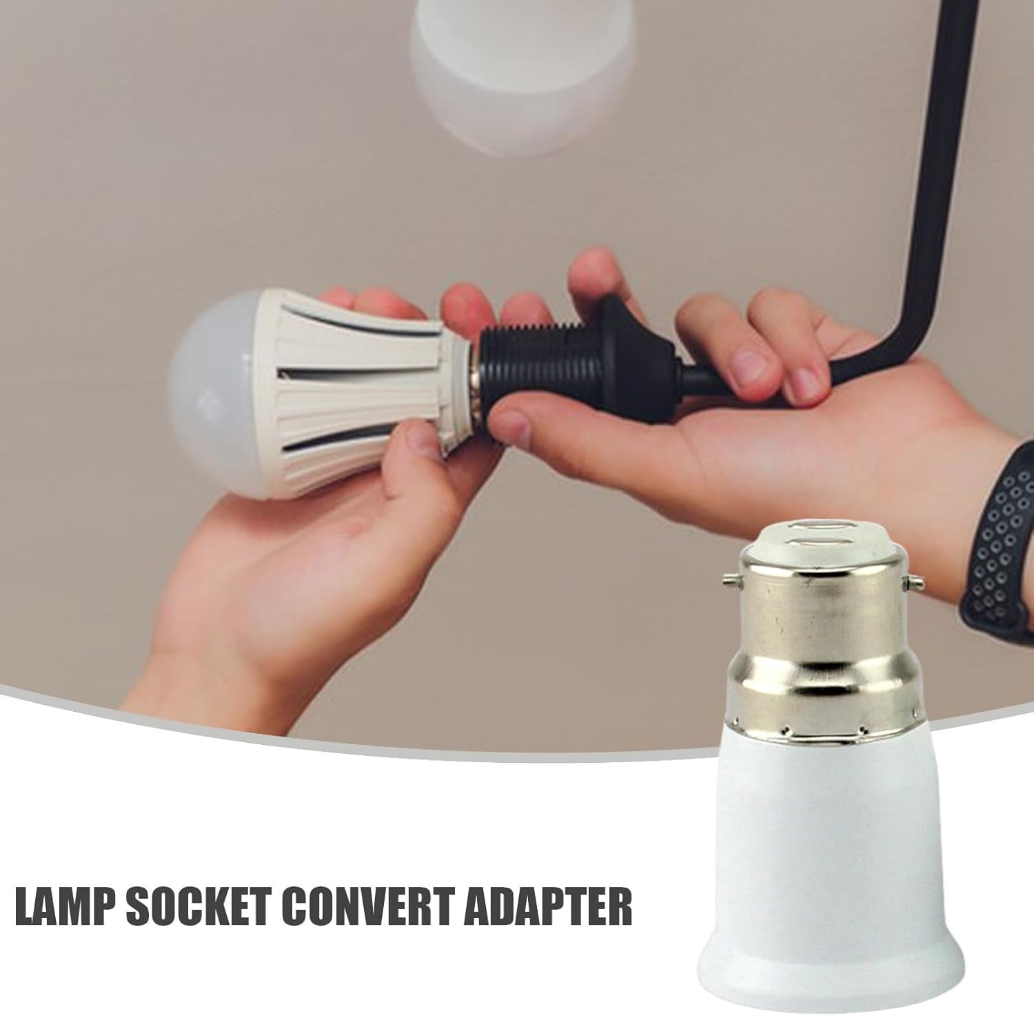 COM1950s B22 To E27 Bulb Socket Converter Adapter,for Led Cfl ...