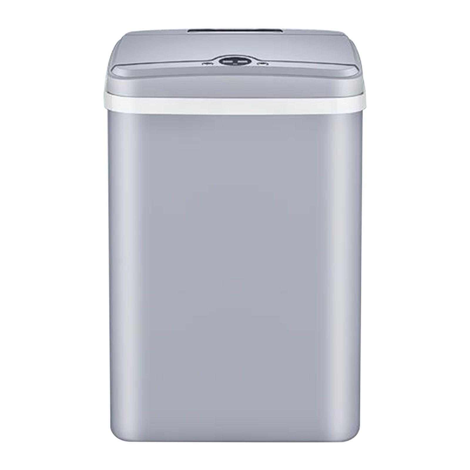 COM1950s Bathroom Trash Cans with Lids Solar Charging Smart Trash Can ...