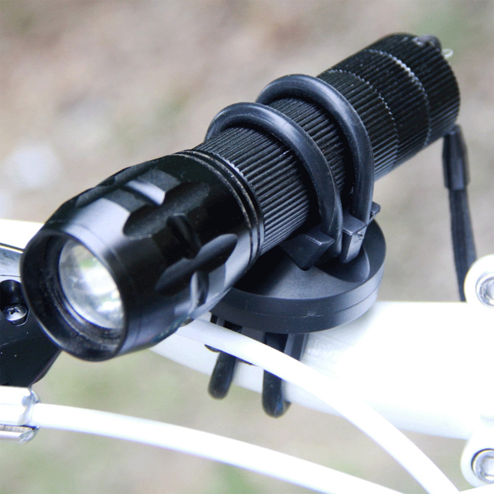COM1950s Bicycle Light Bracket,Adjustable Flashlight Mount for Bike and ...