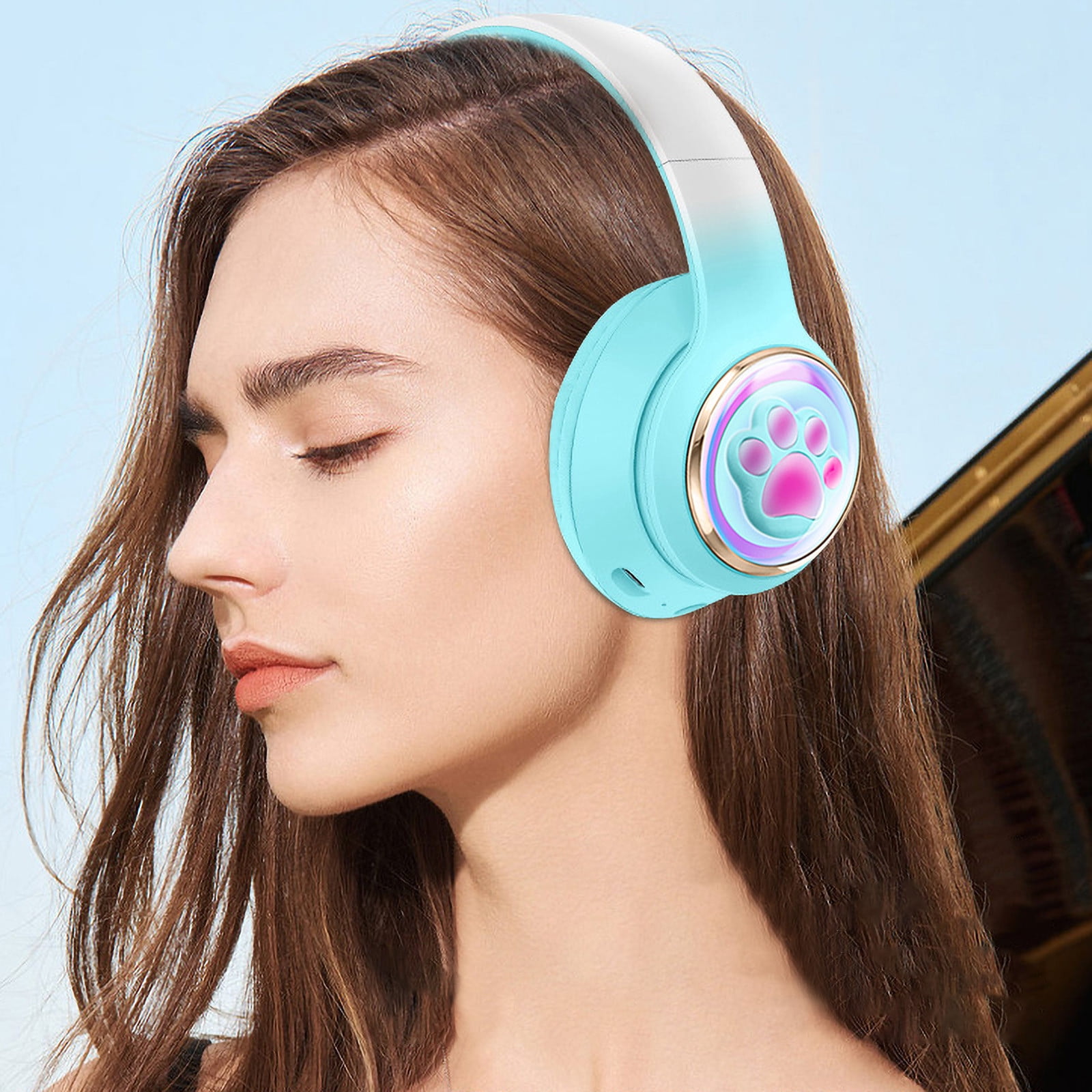 COM1950s Bluetooth Headphones Long Battery Life,Wireless Bluetooth ...