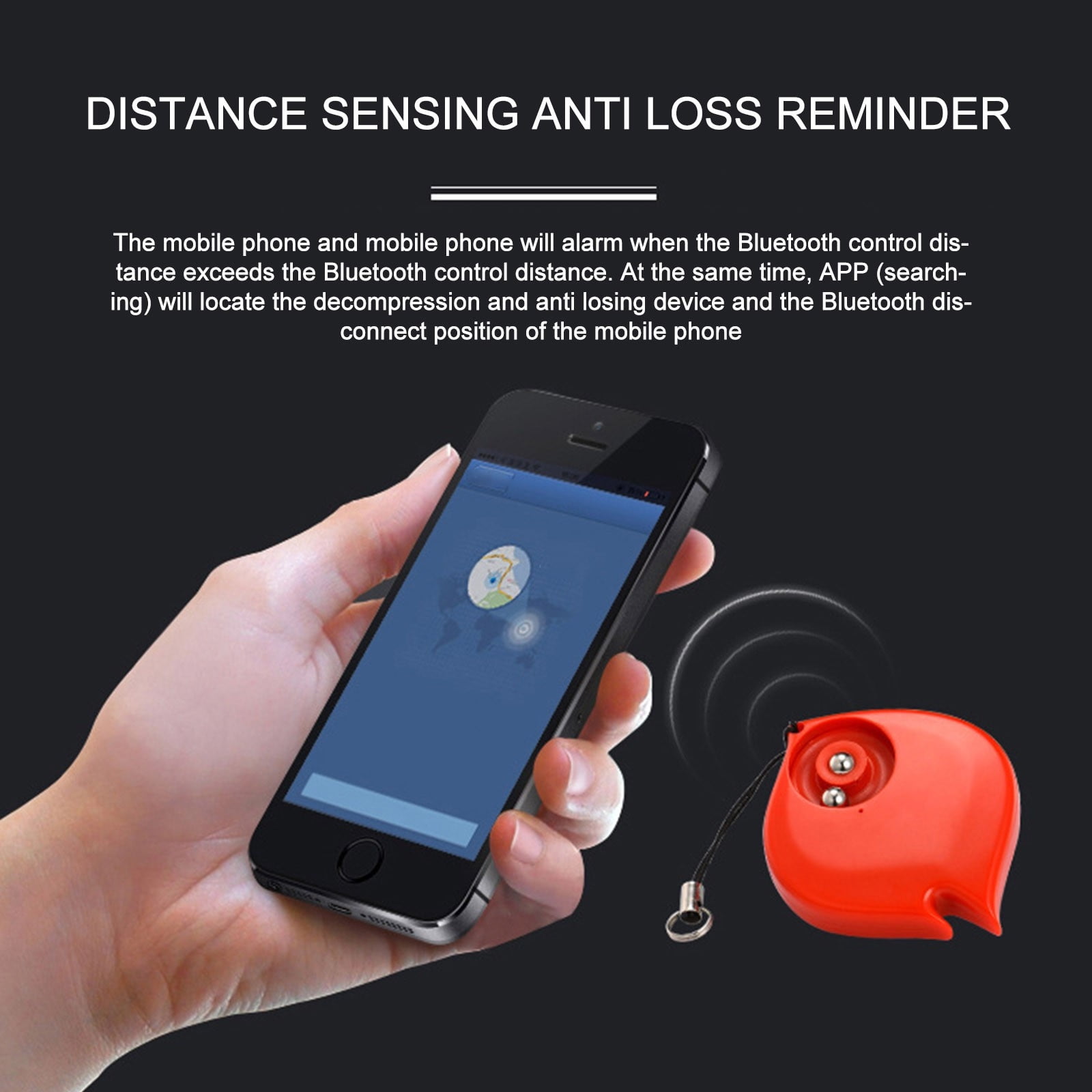 COM1950s Bluetooth Trackers Smart -Lost Device Easy Selfie Lost ...