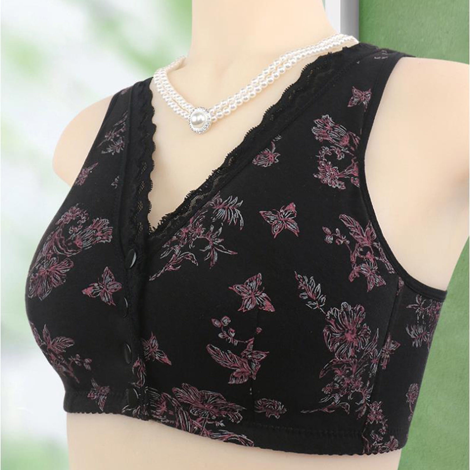 Com1950s Bras For Women Ladies Traceless Comfortable No Steel Ring