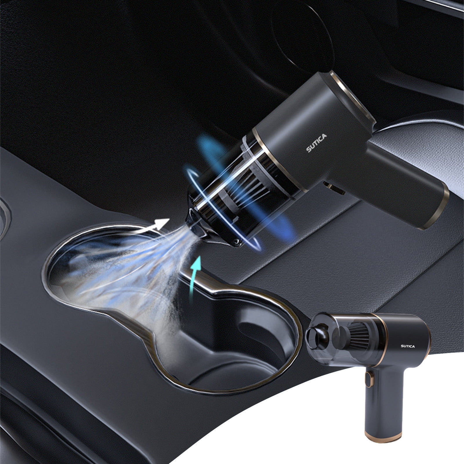 COM1950s Car Handheld Vacuum Cleaner Handheld Vacuum Cleansing Powerful ...