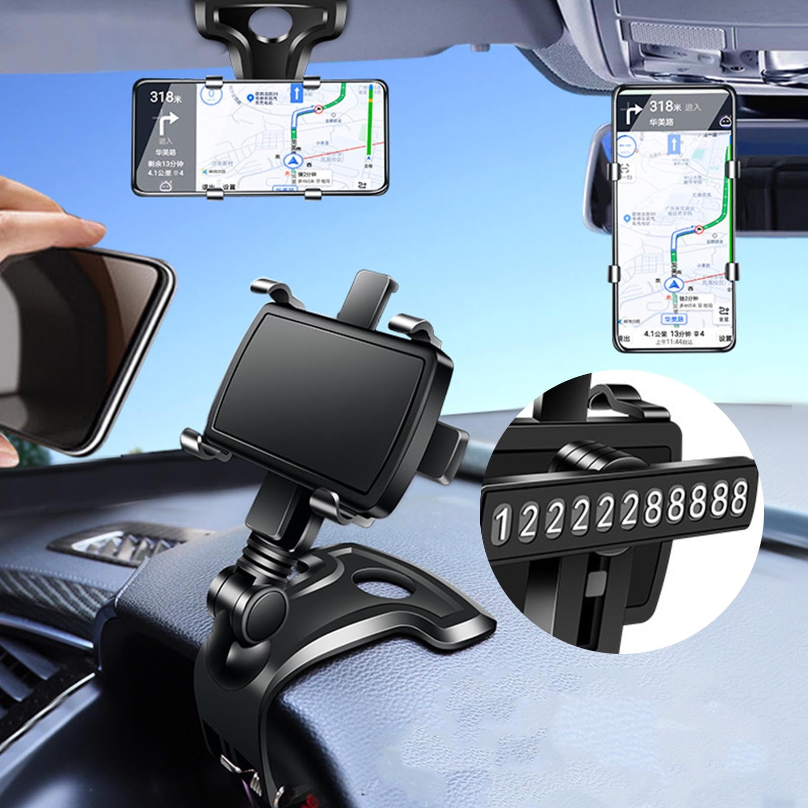 COM1950s Car Phone Mount,Car Phone Stand,Car Dashboard Car Mobile Phone ...