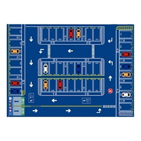 Prettyui Children'S Traffic Parking Lot Map Car Portable Play Mat Toy ...