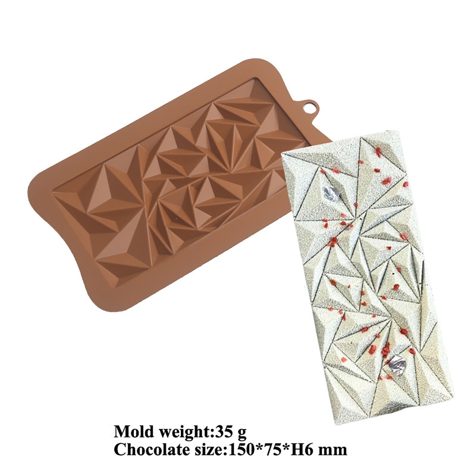 COM1950s Chocolate Bar Molds,Silicone Snap Bars Making Set,Break Apart ...