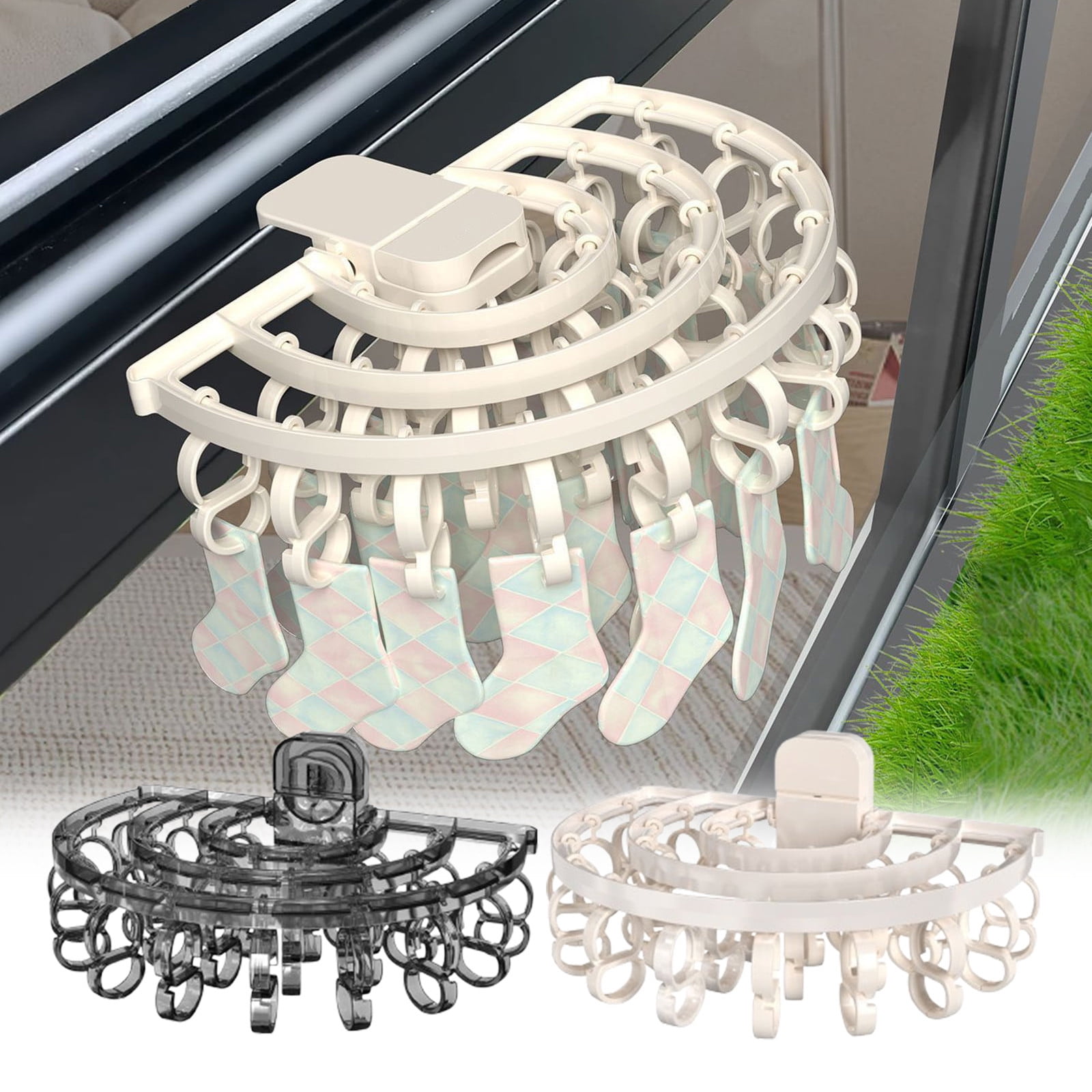 COM1950s Clothes Drying Rack,Clothes Drying Rack,Suction Cup Folding ...