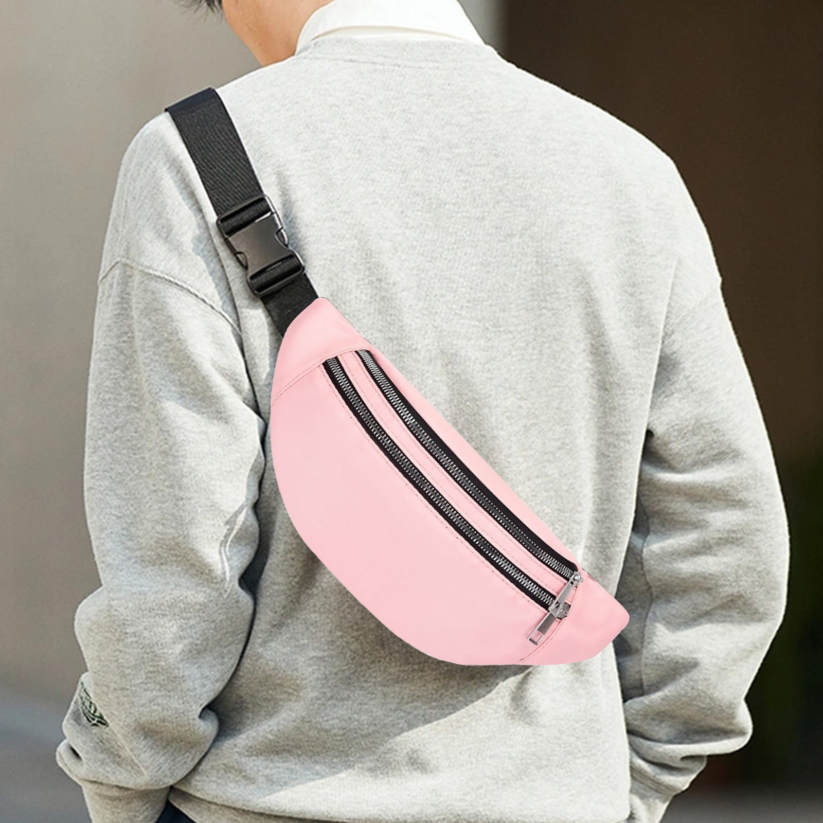 COM1950s Crossbody Bag,Waist Pack Fanny Pack,Nylon Spandex Lightweight ...