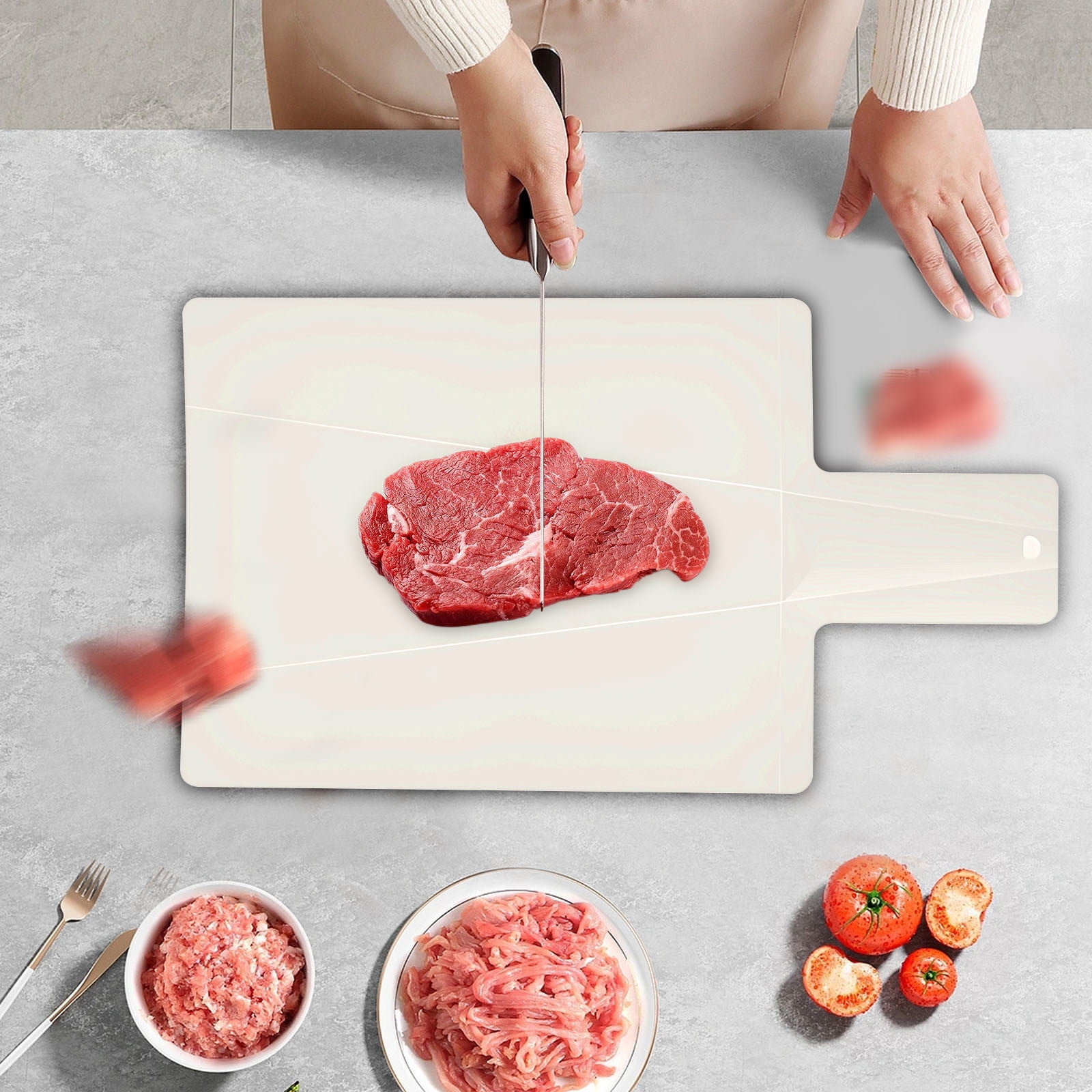COM1950s Cutting Board with Handle,Foldable Cutting Board,Foldable ...