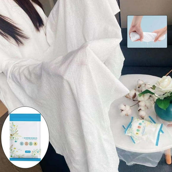 Disposable Bath Towels for Travel and Home in White and Large Sizes