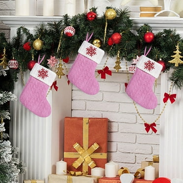 Christmas Stockings Knitted Hosiery Wool Hosiery Embroidered Letter ...