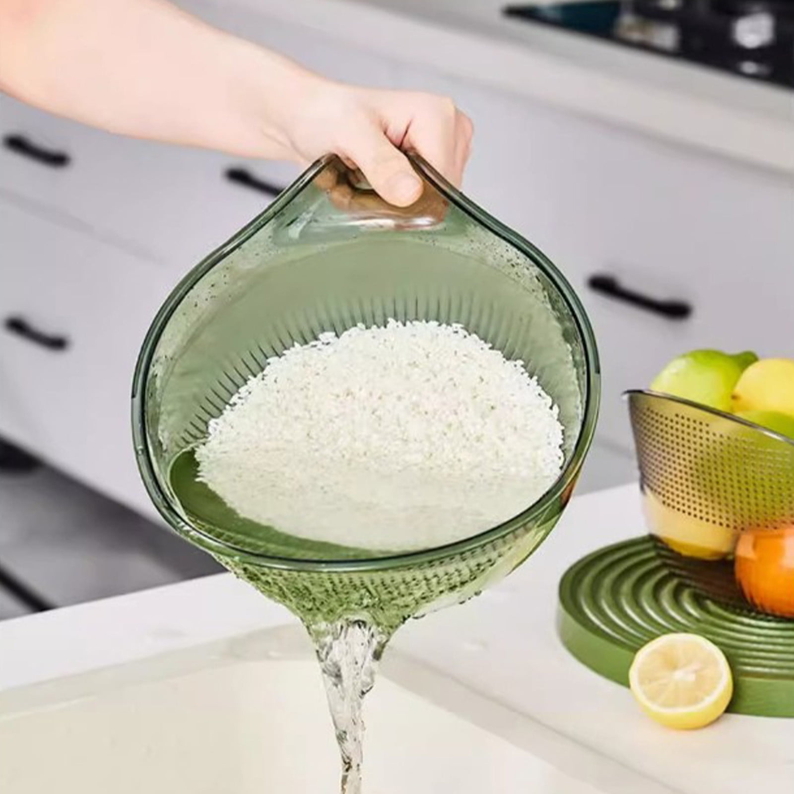 COM1950s Draining Basket,Multifunctional Kitchen Tool for Efficient ...