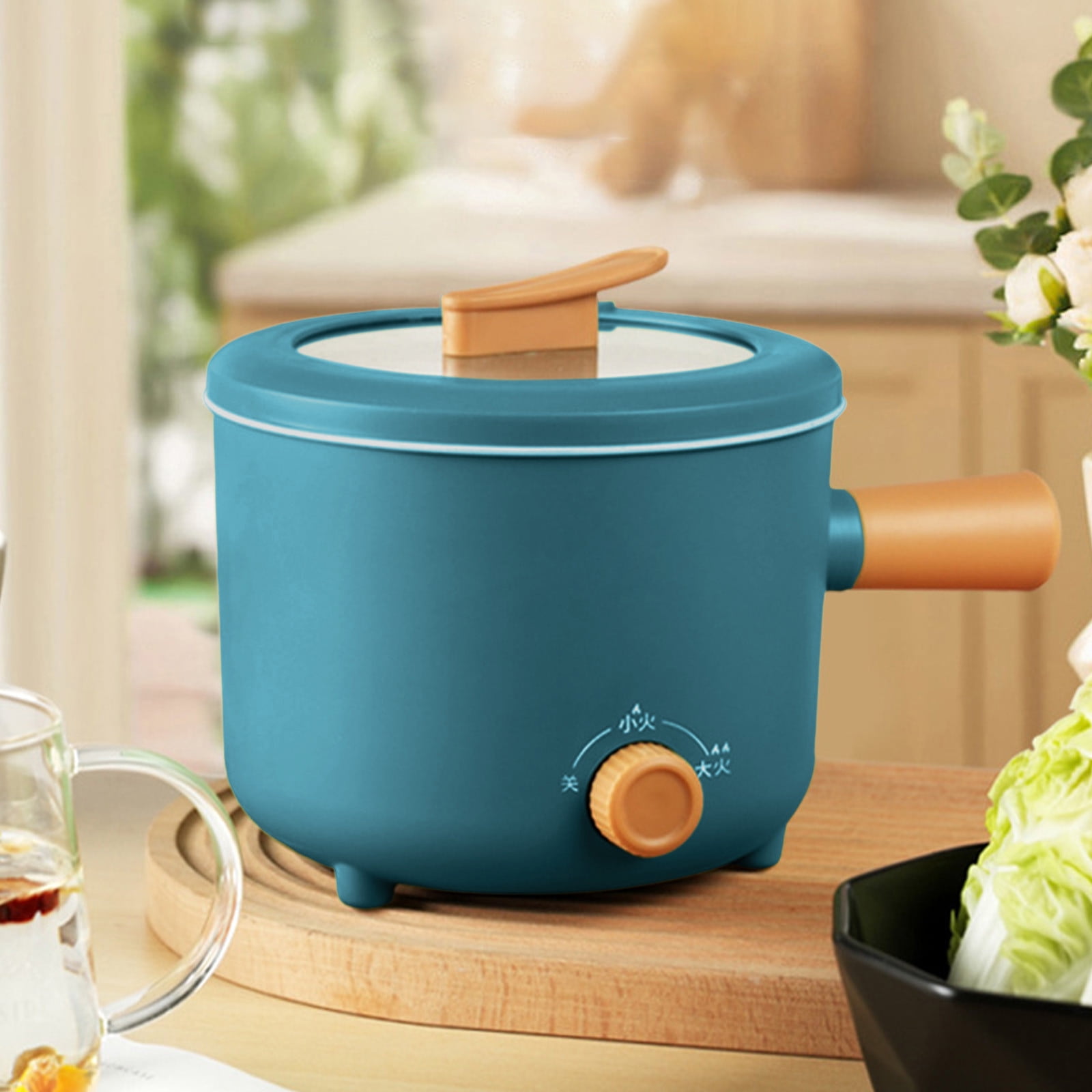 COM1950s Electric Hot Pot- Ramen Cooker,Dual Power Mini Portable Multi ...