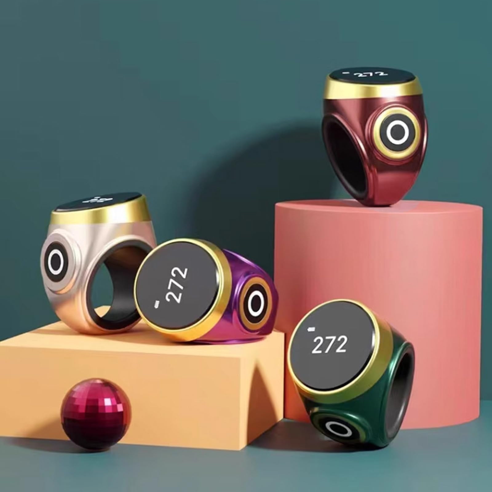 COM1950s Electronic Counters Lightweight Finger Counter Rings Counter ...