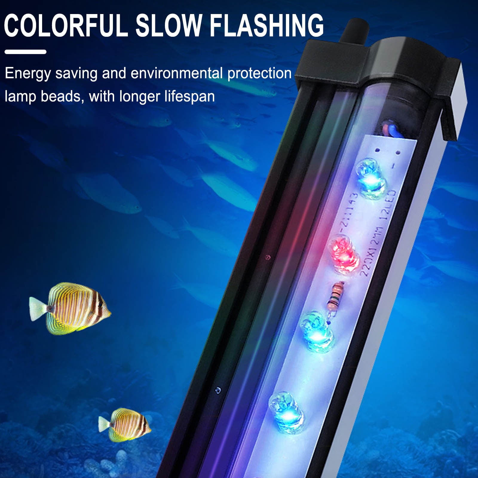 COM1950s Fish Tank Led Light Aquarium Bubble Light, Led Fish Tank Light ...