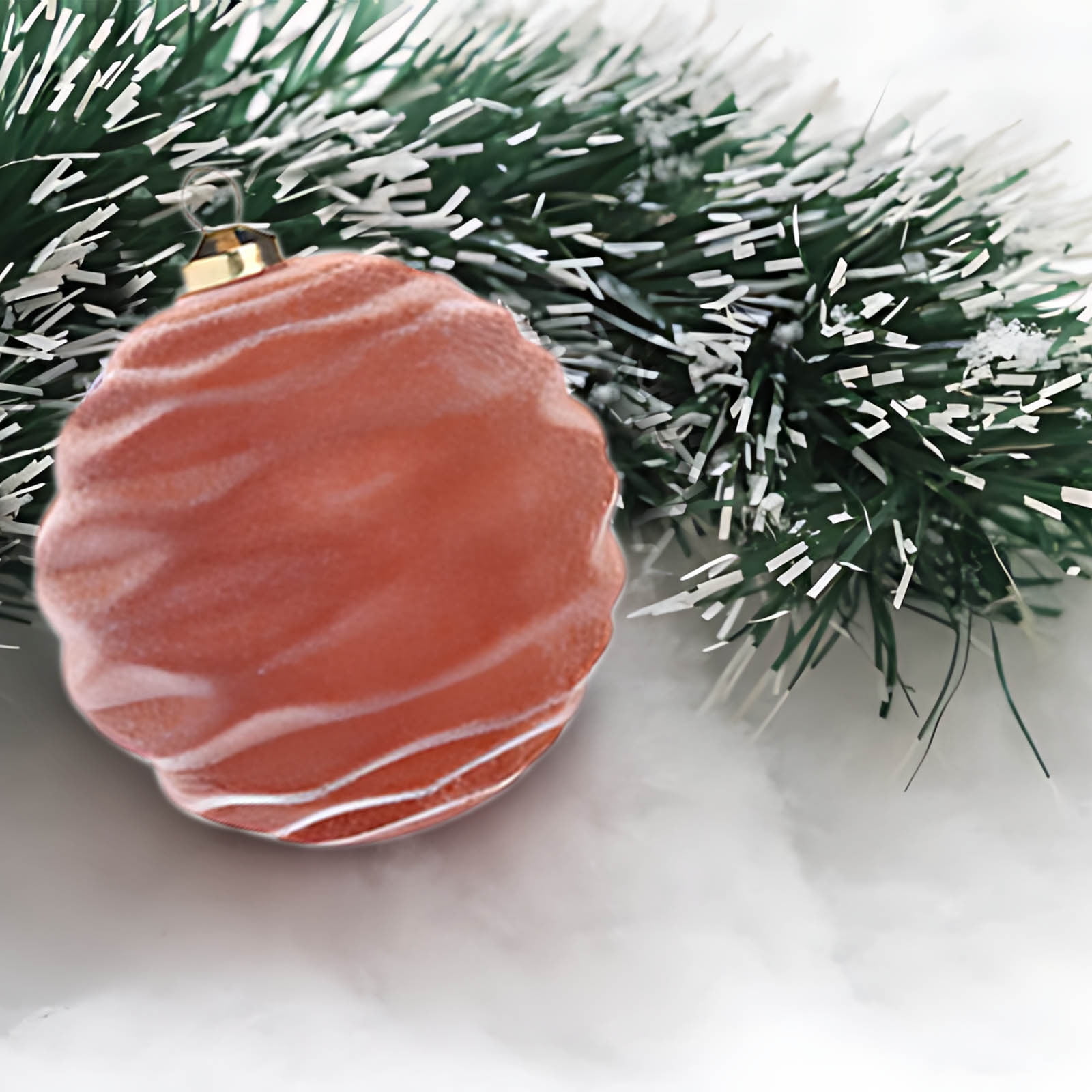 COM1950s Flocked Shatterproof Christmas Ornaments,35 Pack Velvet Finish ...