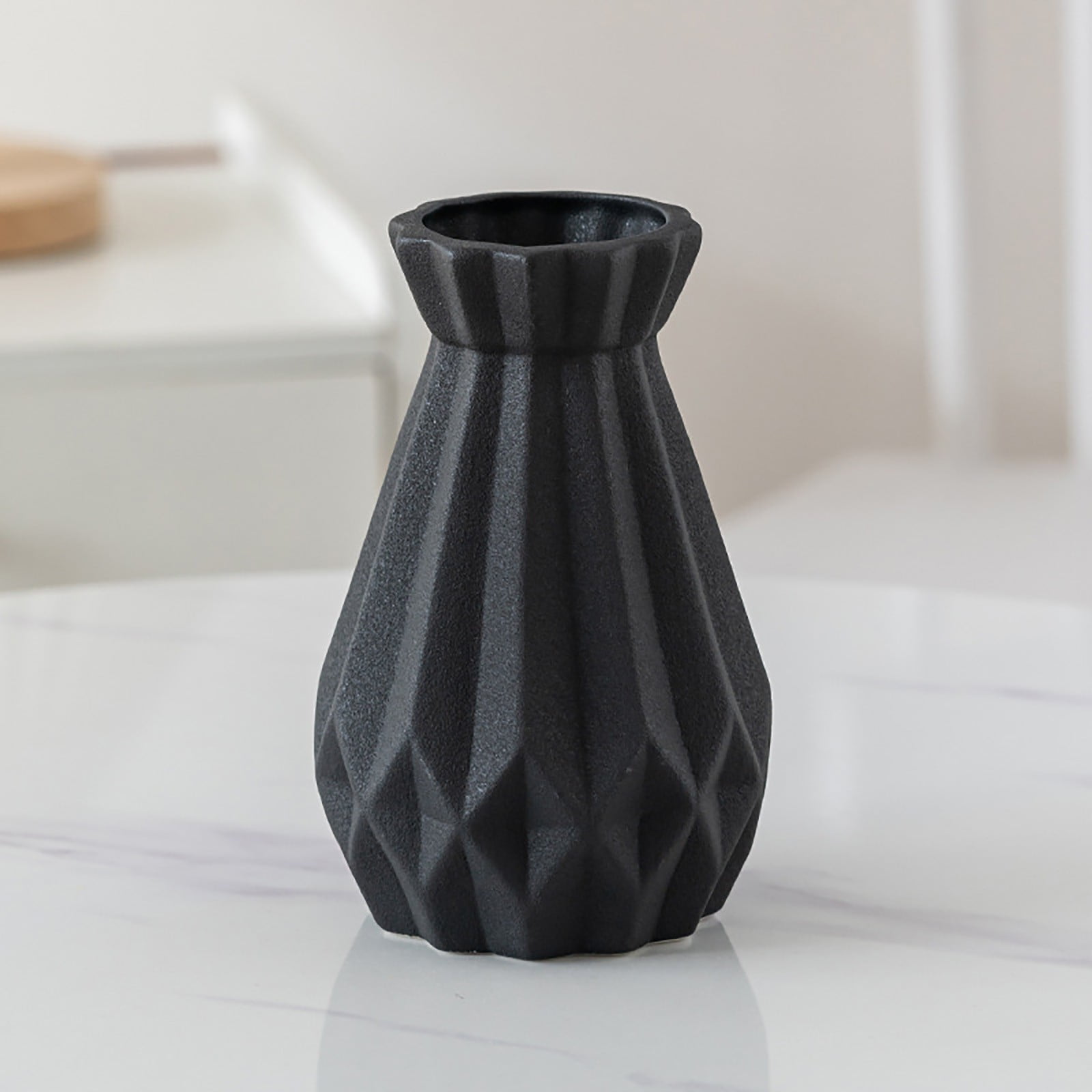 COM1950s Frosted Ceramic Vase,Textured Vertical Design for Home Decor ...