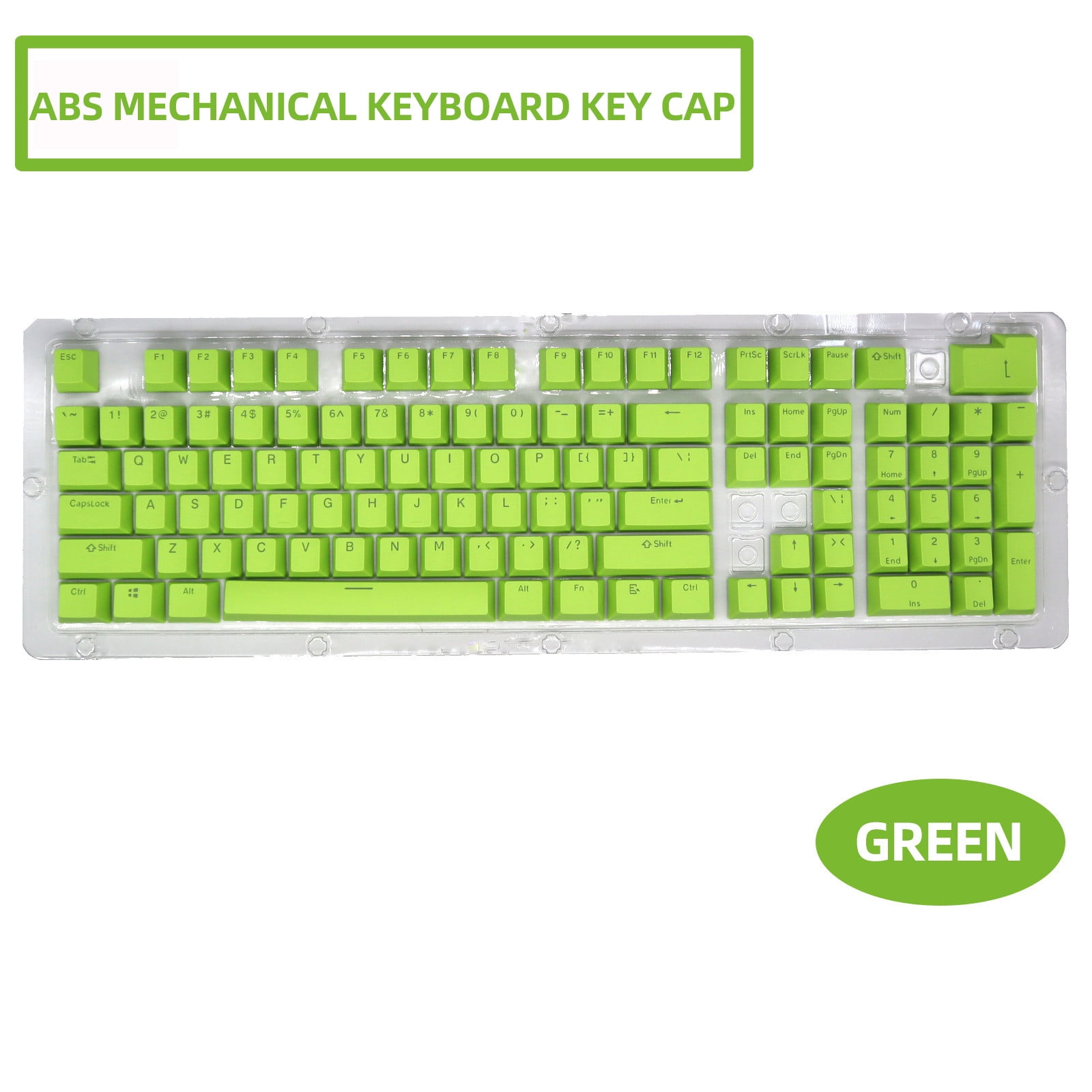 COM1950s Gaming Key Keyboard Mechanical 104 Keys Cap Colorful-Backlit ...