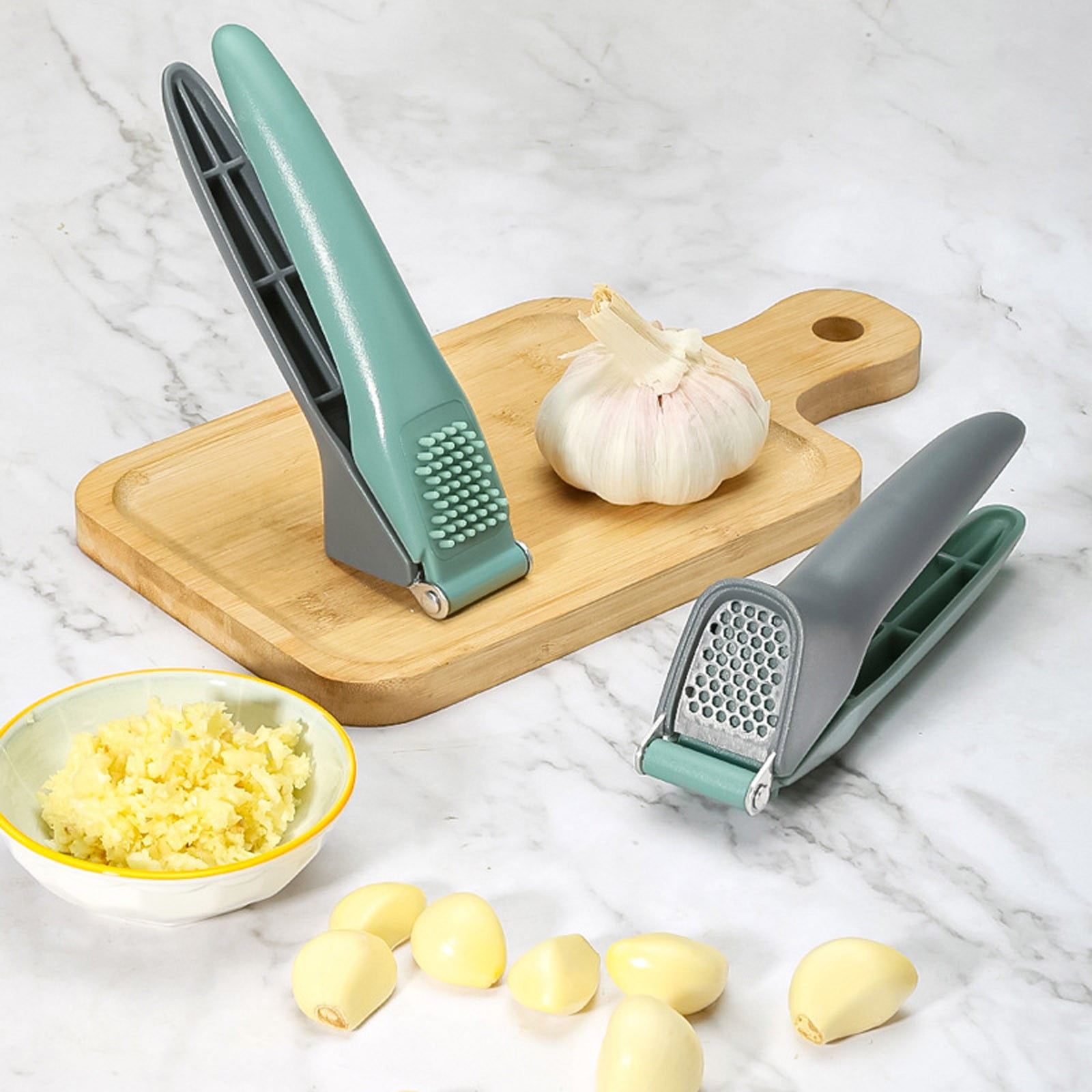 COM1950s Garlic Press,Premium Rust Proof Kitchen Garlic Mincer Crusher ...