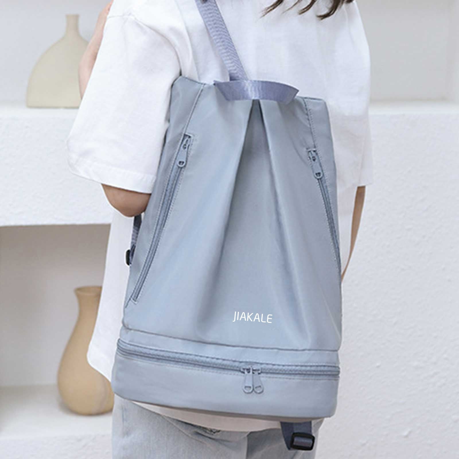 COM1950s Gym Backpack with Shoe Compartment Beach Backpack with Shoe ...