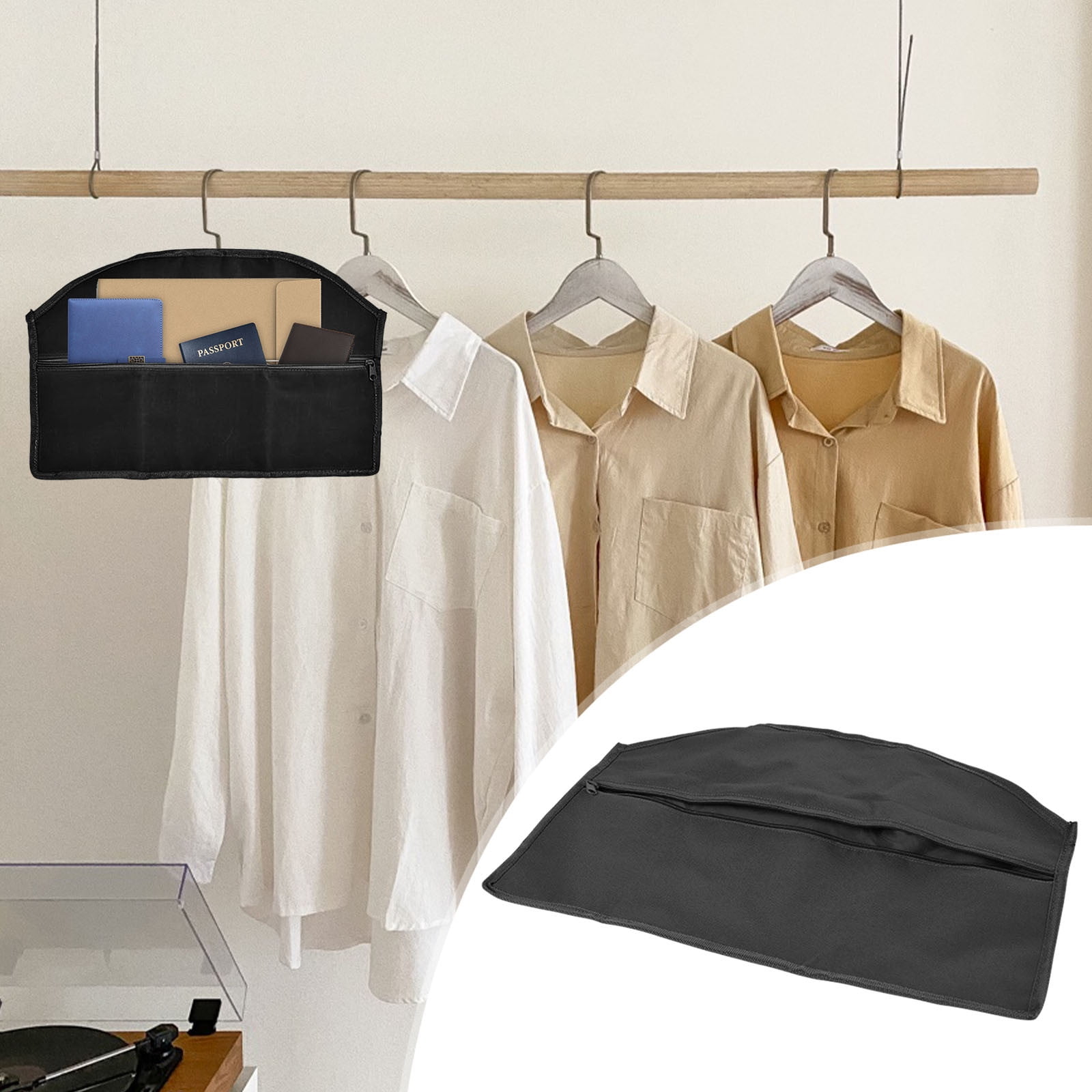 COM1950s Hanging Hidden Safe for Valuables,under Garment Security Pouch ...