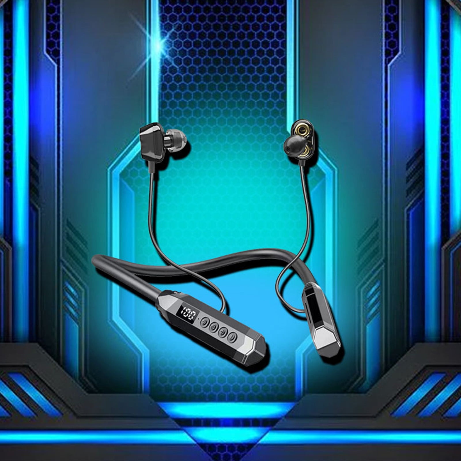 COM1950s Hanging Neck Wireless Digital Display in Ear Large Capacity ...