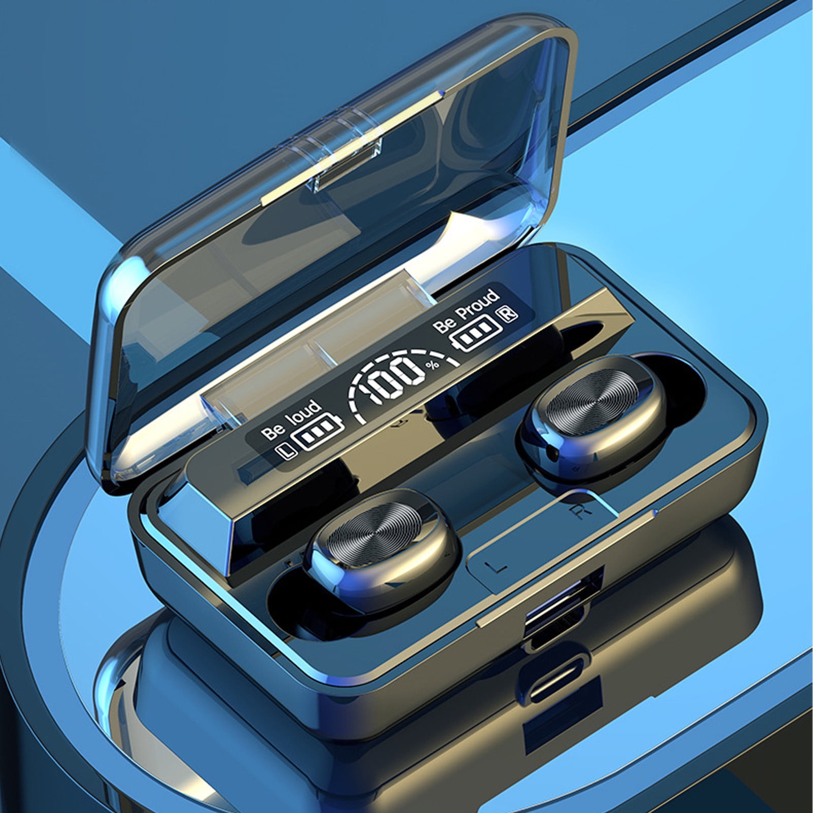 COM1950s Headphones Wireless Bluetooth with Microphone Wireless Earbuds ...