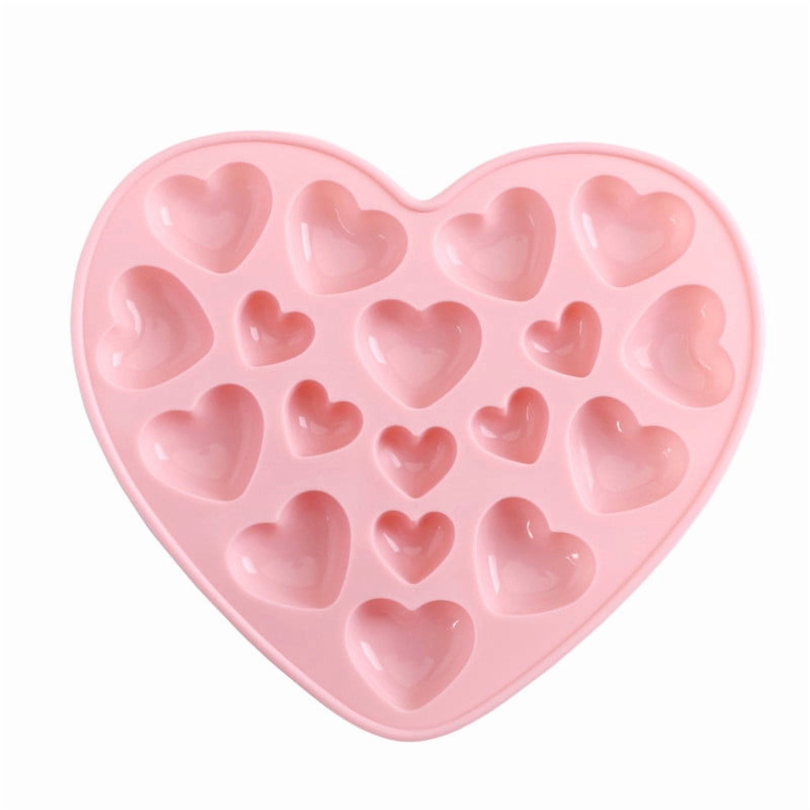 COM1950s Heart Shaped Silicone Baking Mold for Valentine's Day, Easy ...