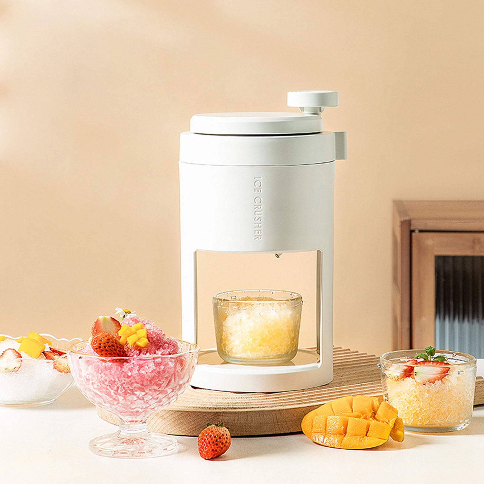 COM1950s Ice Machine Crushed Ice Ice Crusher-Manual Rotary Ice Crusher ...