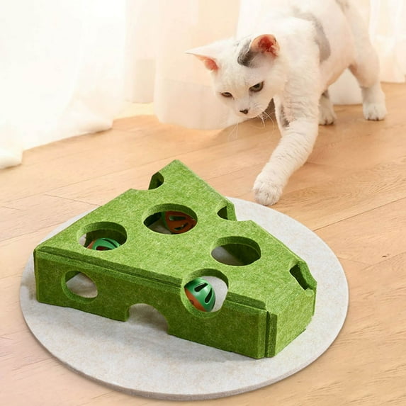 COM1950s Interactive Cat Scratch Puzzle Box,Enrichment Activity Center ...