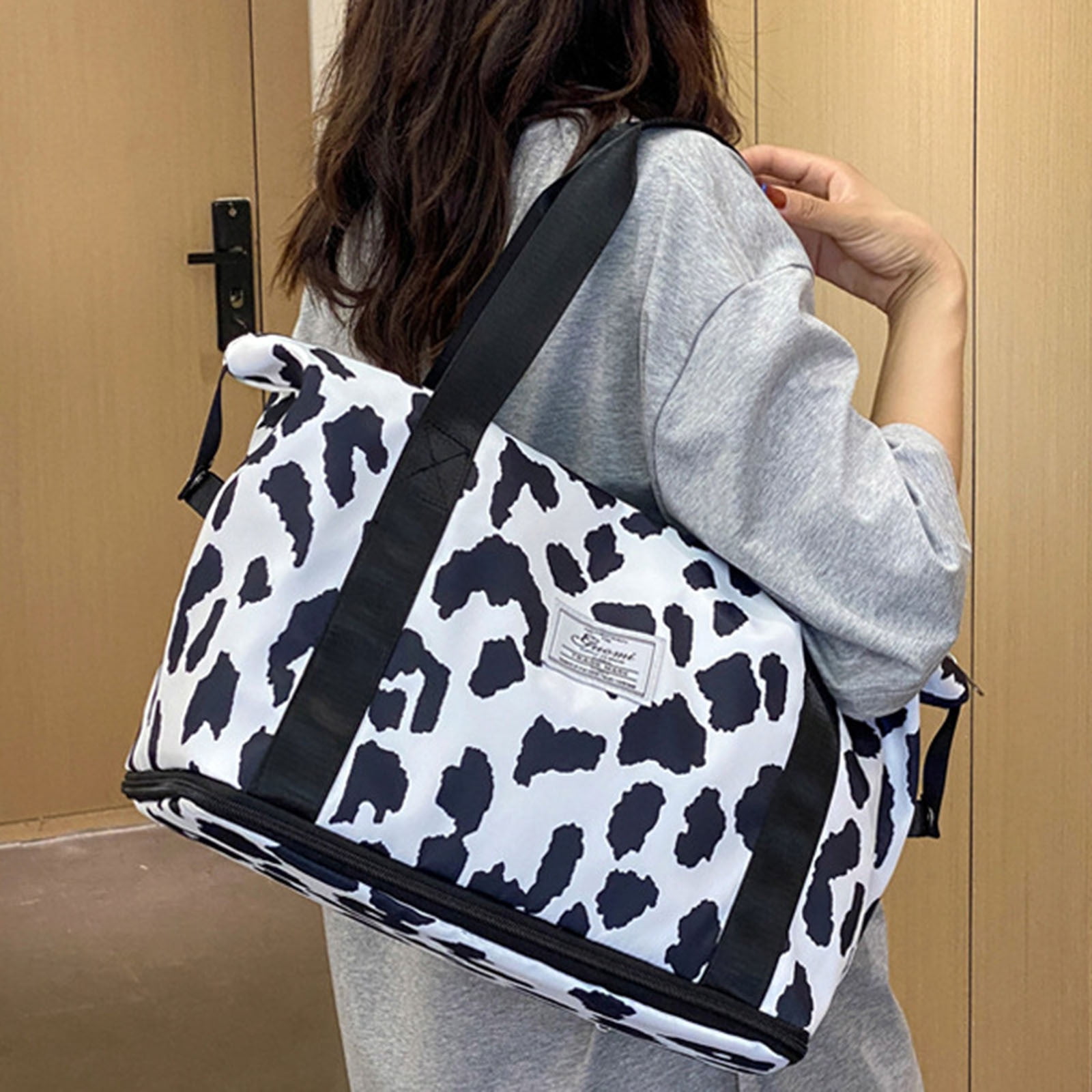 COM1950s Large Capacity Travel Bag Dry and Wet Separation Sports ...