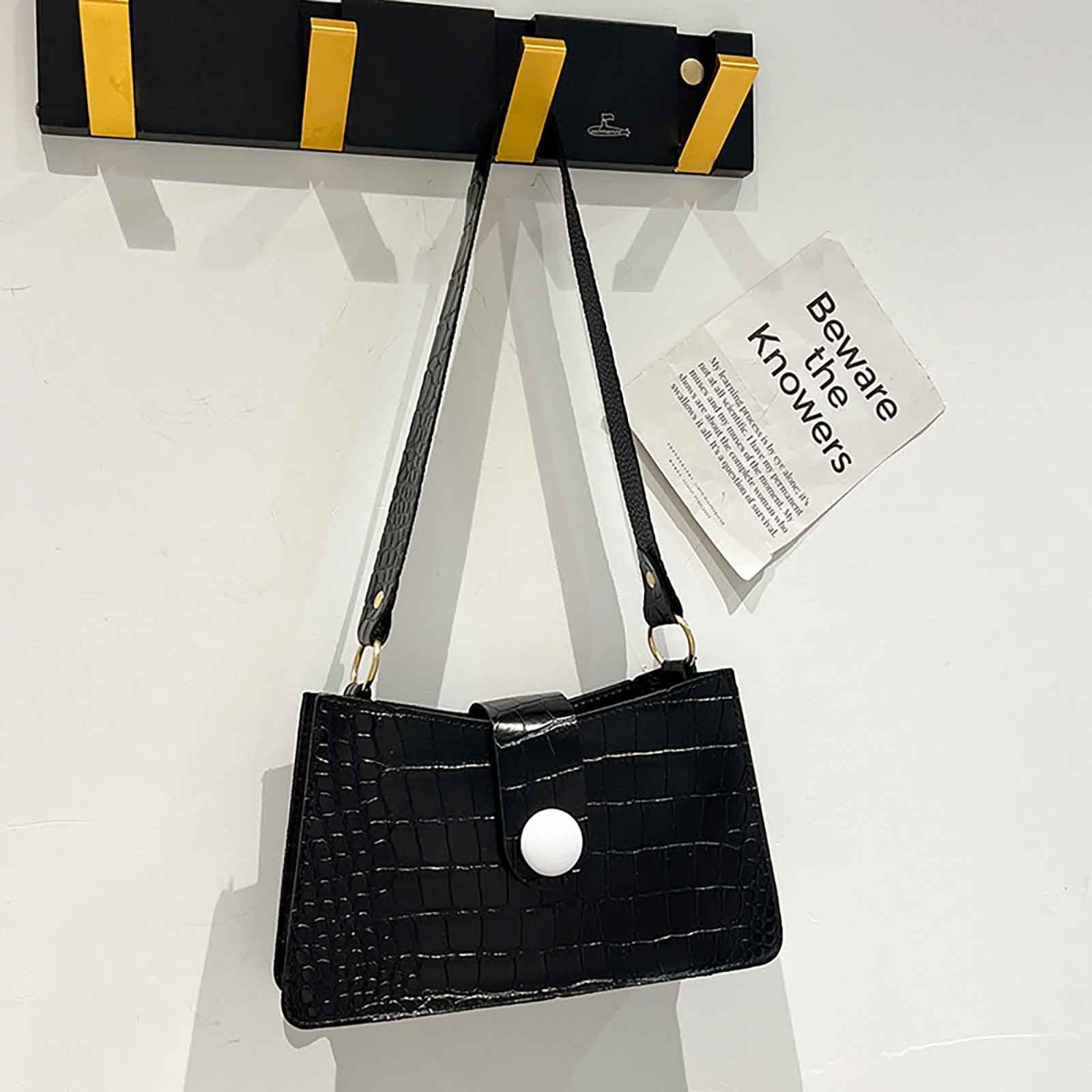 COM1950s Leather Crossbody Bags for Women,One Shoulder Crossbody Bag ...
