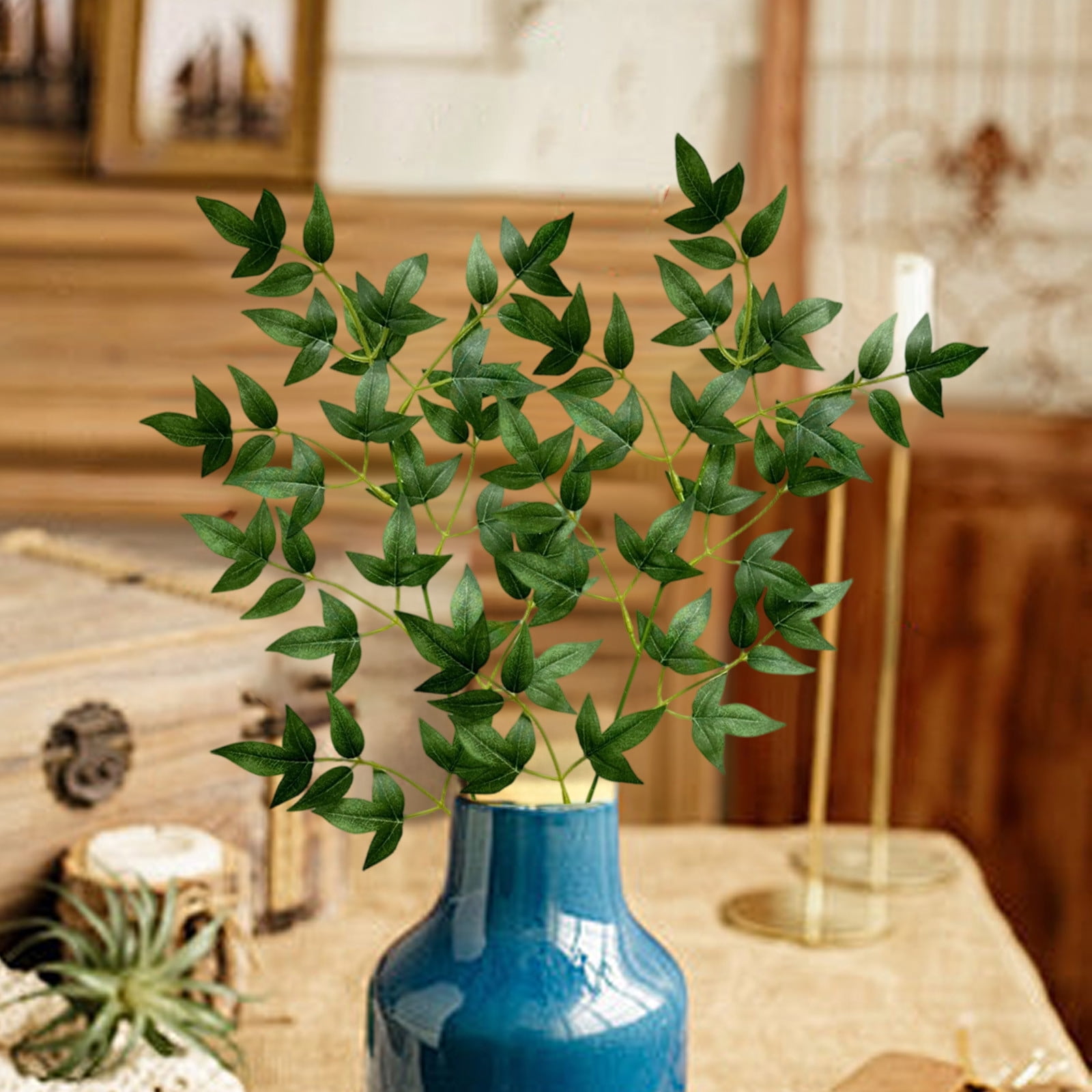 COM1950s Lifelike Artificial Plants,Fake Butterflies Olive Paradise ...