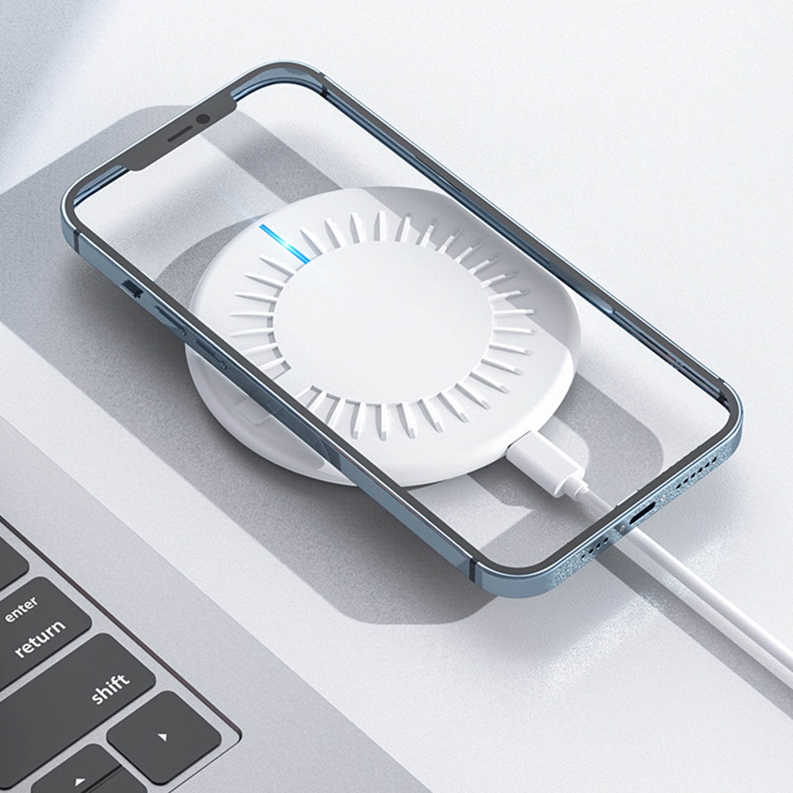 COM1950s Light Up Wireless Charger Ultra-Thin Wireless Charger 15W ...