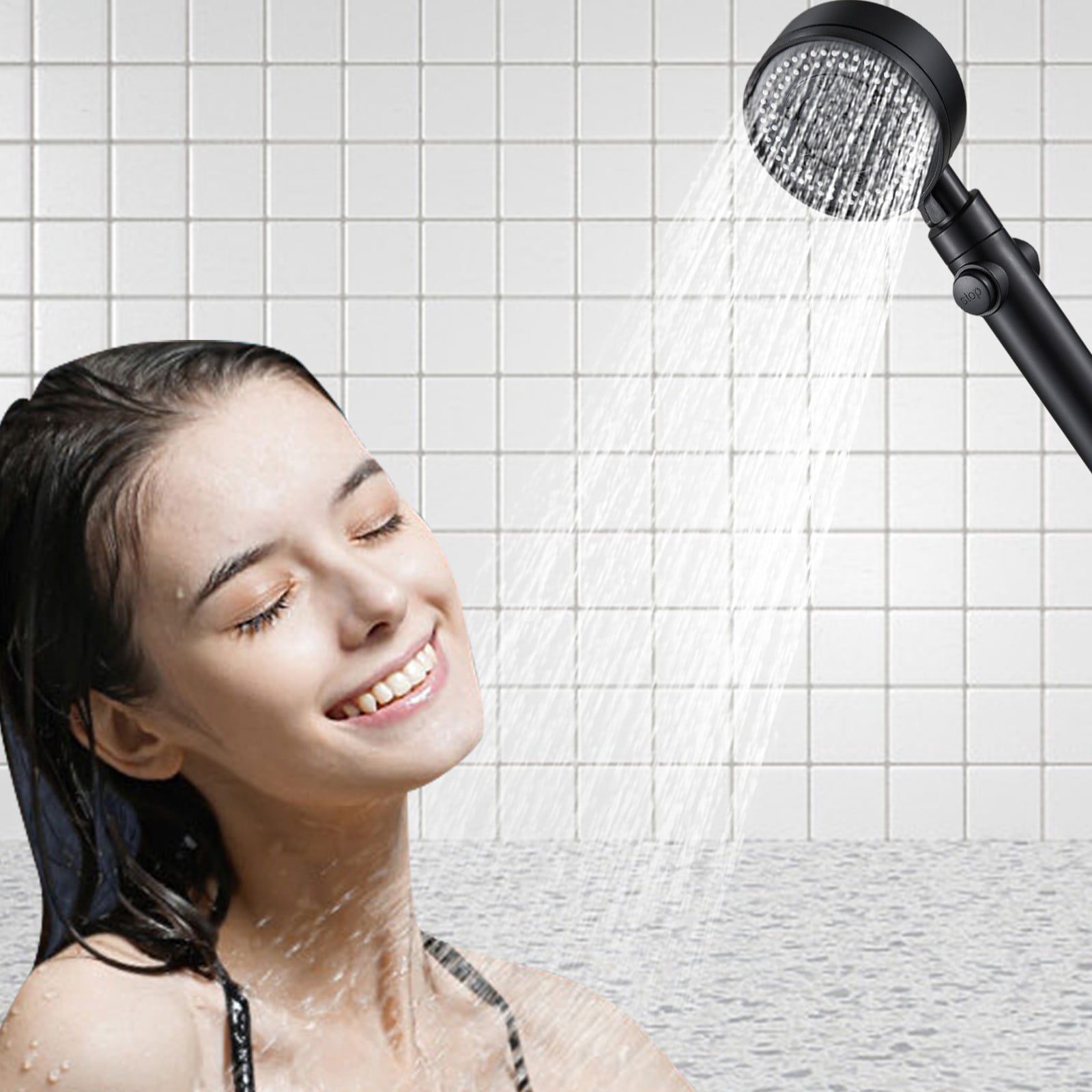 COM1950s Low Water Pressure Shower Head Handheld High-Pressure Shower ...