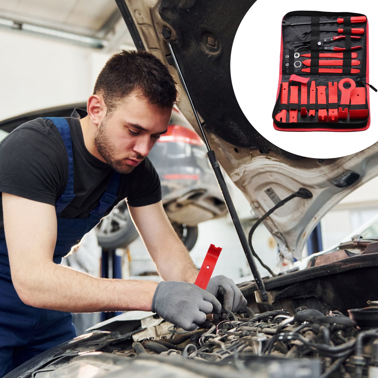 COM1950s Mechanic Tool Set Automotive Car Audio Modification Tool 19 ...