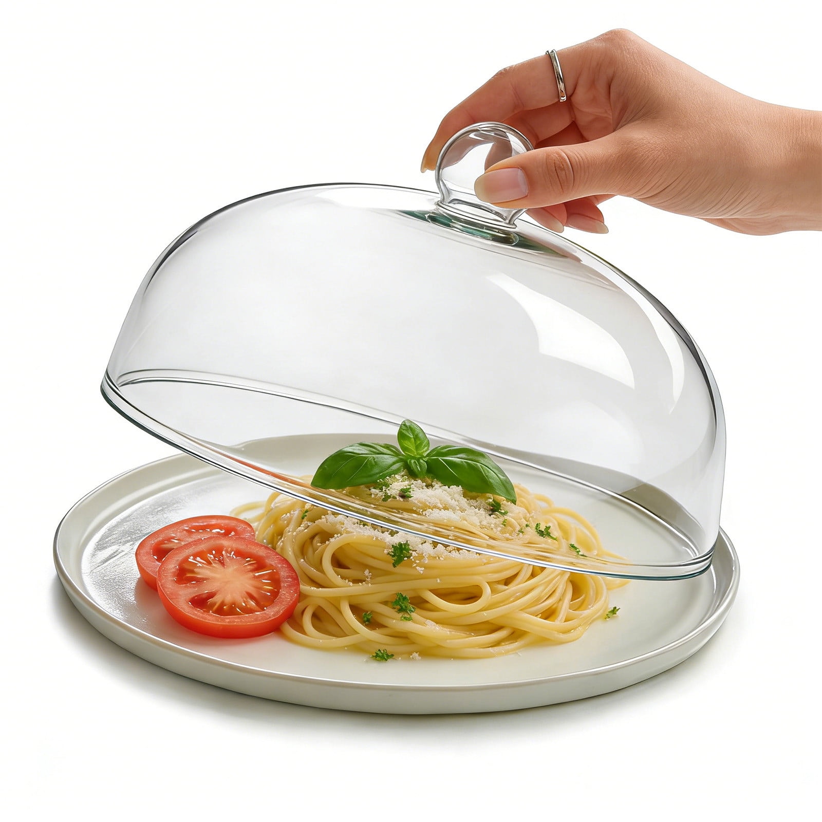 COM1950s Microwave Splatter Cover,Glass Microwave Cover for Food ...