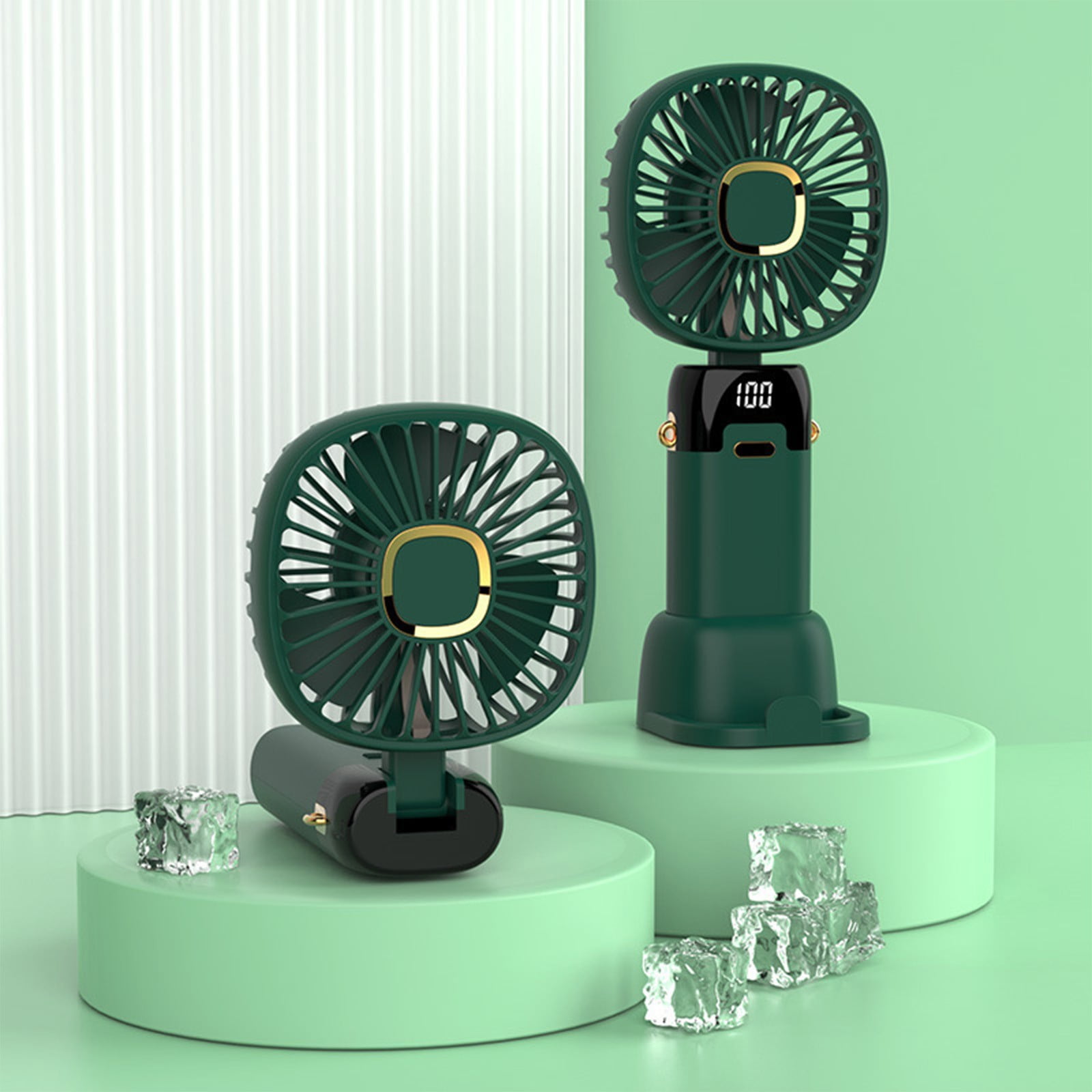 COM1950s Mini Fan Portable,Battery Fans Portable,Handheld Fan Desktop ...