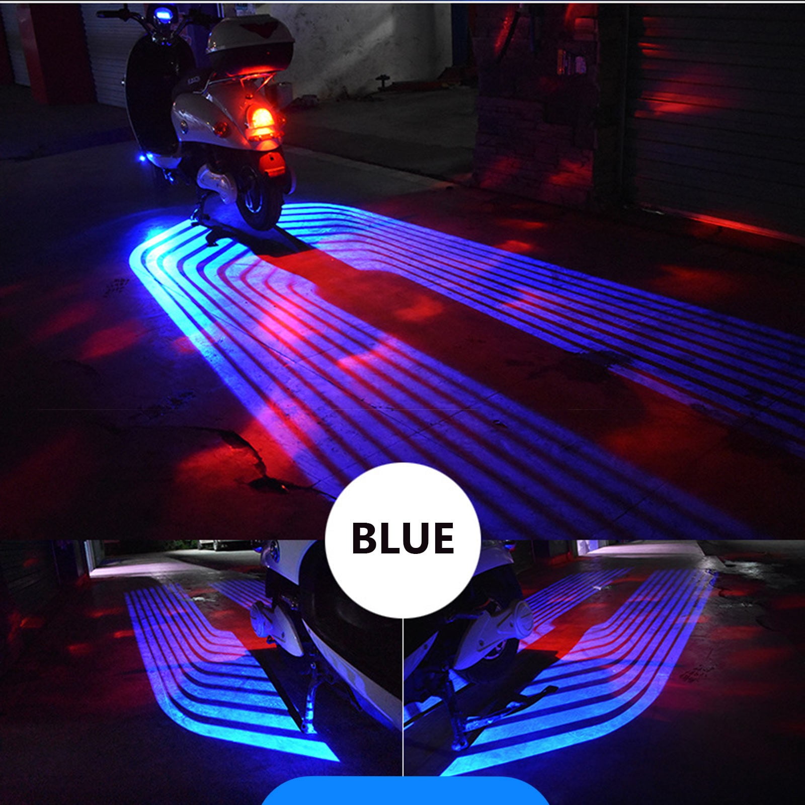 COM1950s Motorcycle Lights,Motorcycle Led Underglow Kit- Angel Wings ...