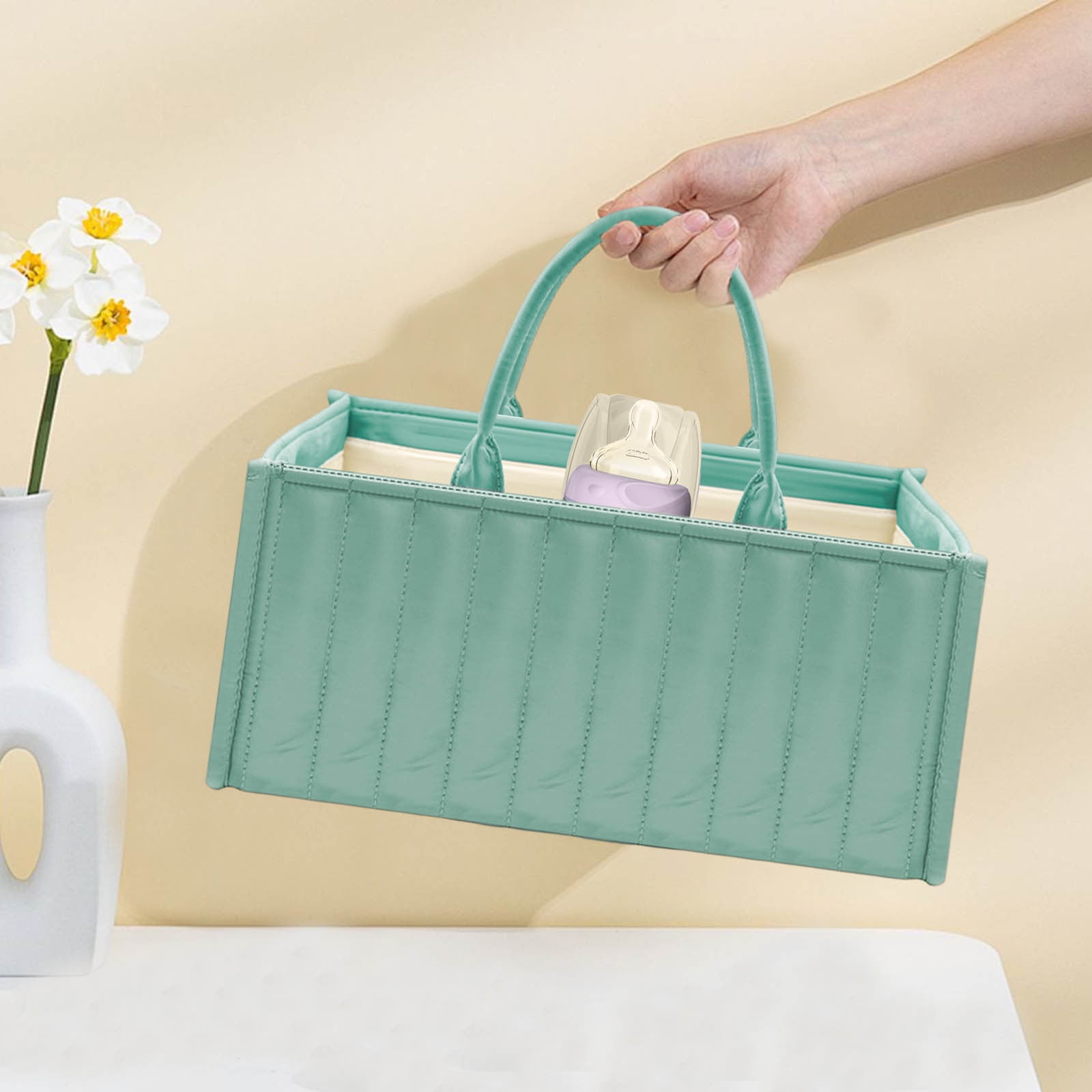 COM1950s Multifunctional Diaper Bag,Large Capacity Organizer with ...